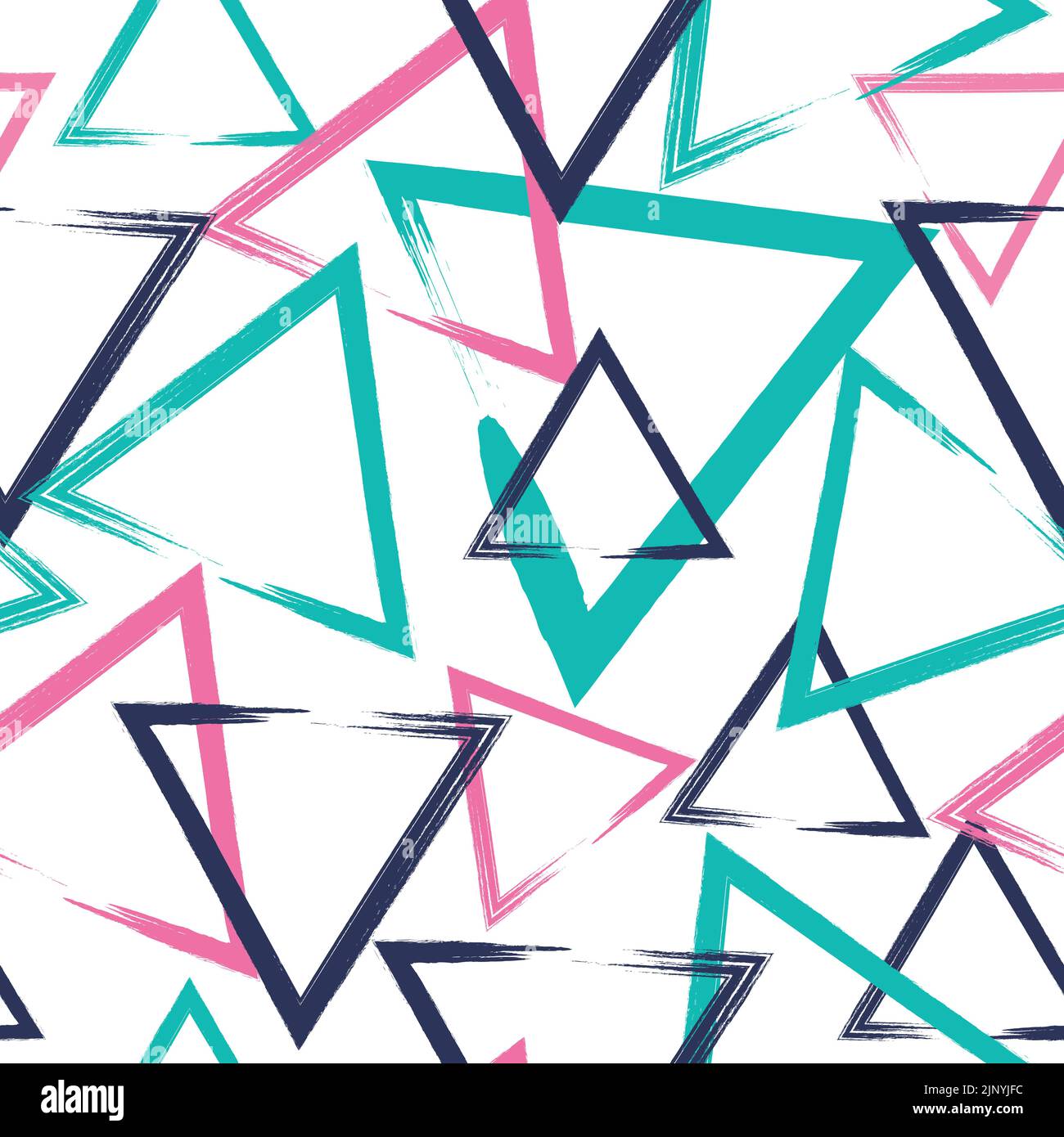 Seamless pastel geometric pattern of triangles by hand background ...