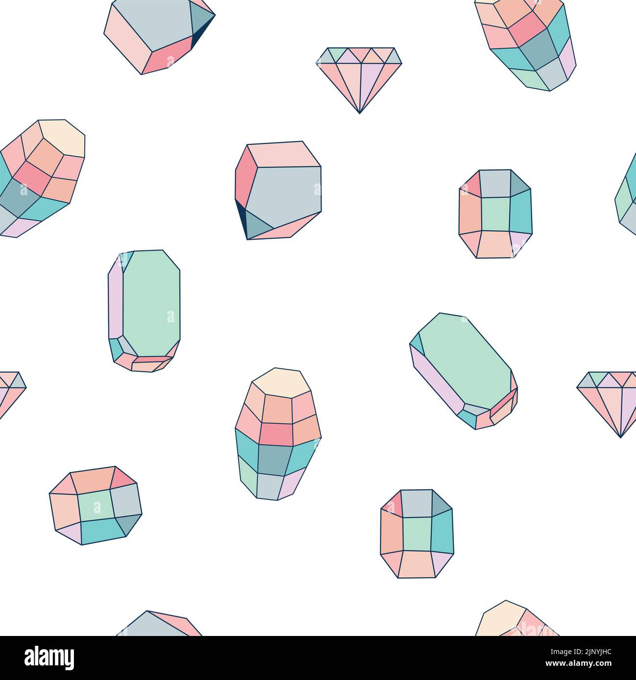 Seamless pattern with diamonds, gem stones,jewellery. Endless texture ...