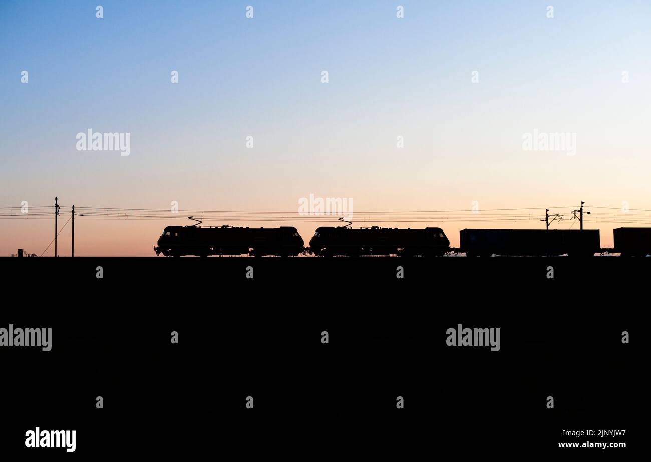 Freightliner intermodal class 90 freight train hi-res stock photography ...