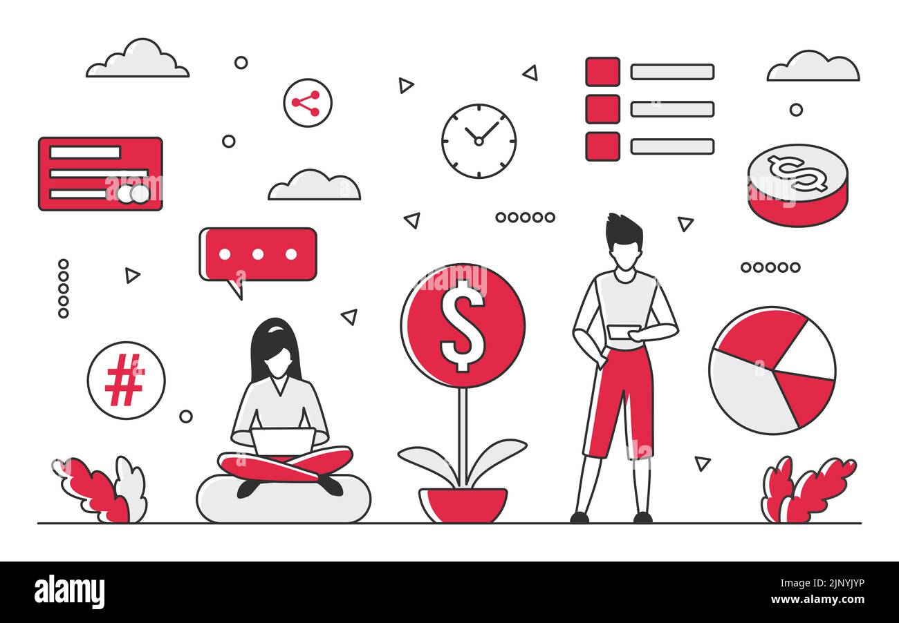 Financial business growth. Successful company development, profit ...