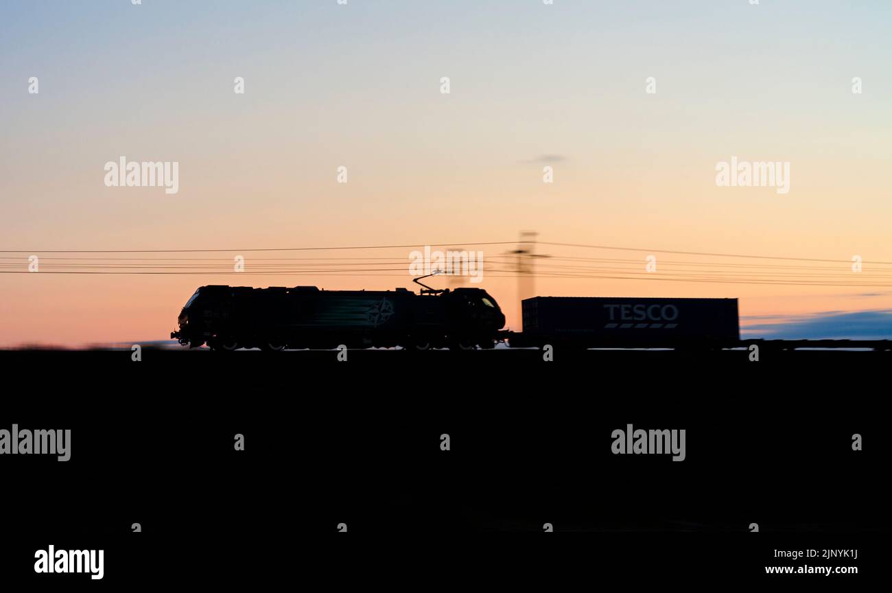 Direct Rail Services class 88 locomotive on the west coast main line at ...