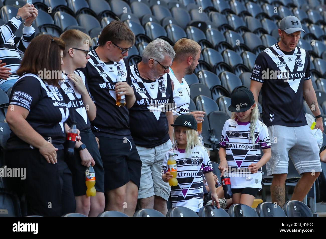 Hull FC fans inside the MKM. Stadium Stock Photo - Alamy