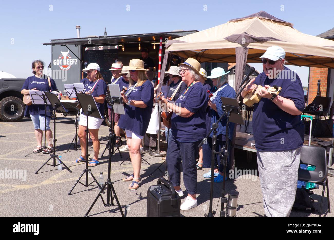 Simply strummers ukulele band hi-res stock photography and images - Alamy