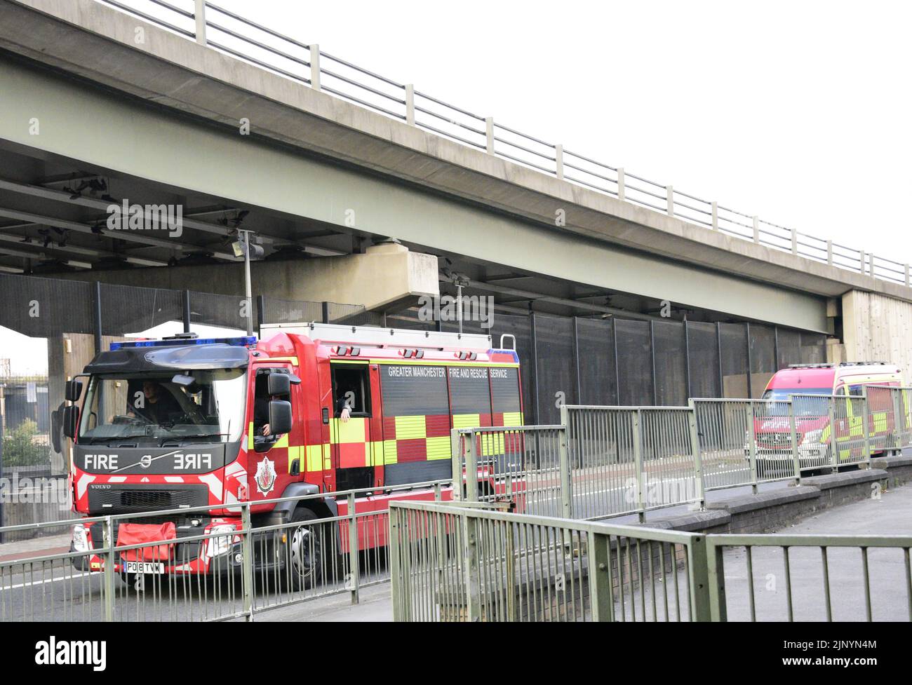Manchester, UK, 14th August, 2022. Greater Manchester Fire and Rescue ...