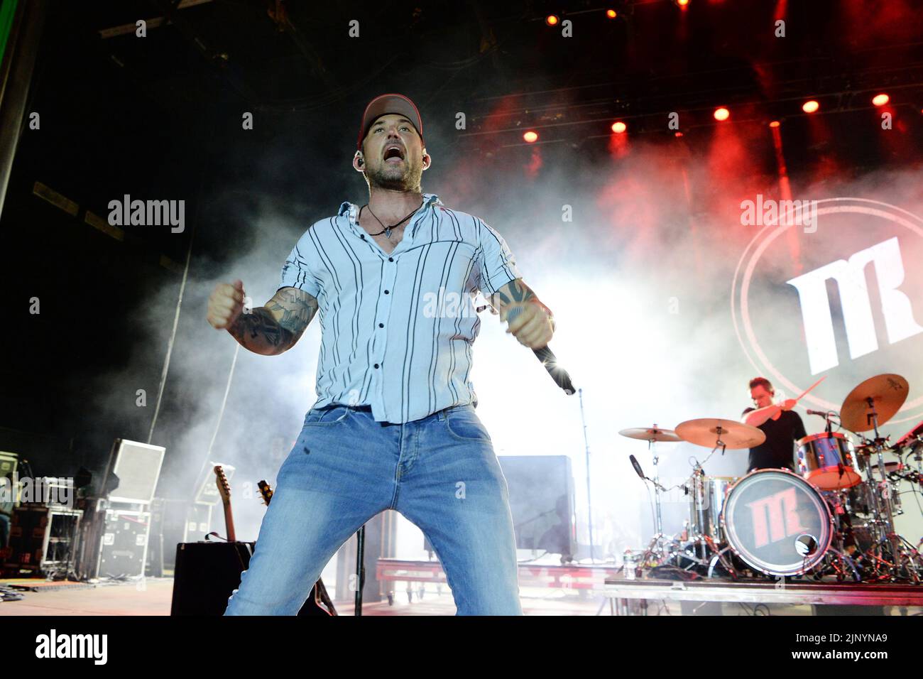 Boca Raton. 13th Aug, 2022. Michael Ray performs during the Label Me ...