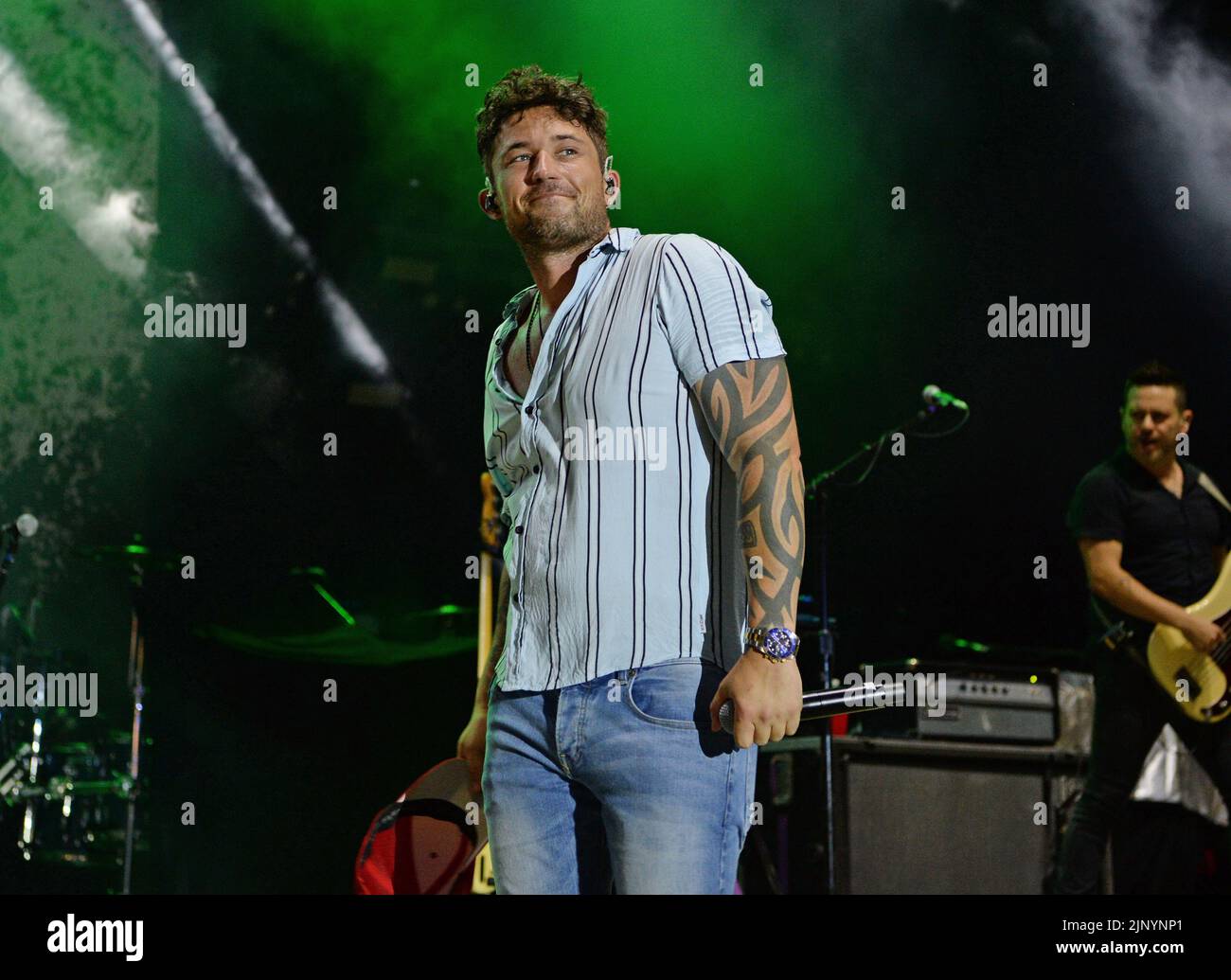 Boca Raton. 13th Aug, 2022. Michael Ray performs during the Label Me ...
