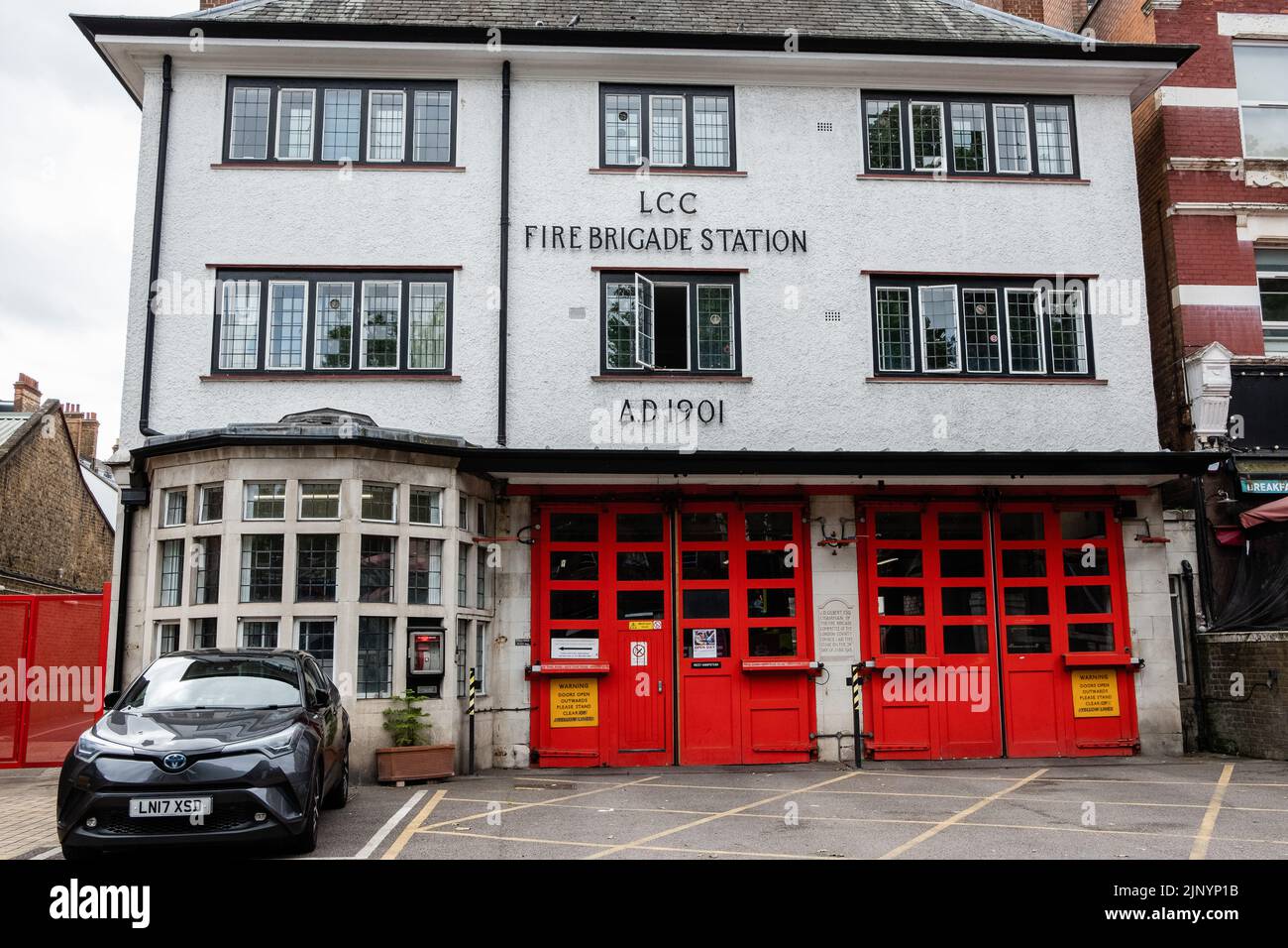 London, UK. 26th May, 2022. The LCC Fire Brigade station at West ...