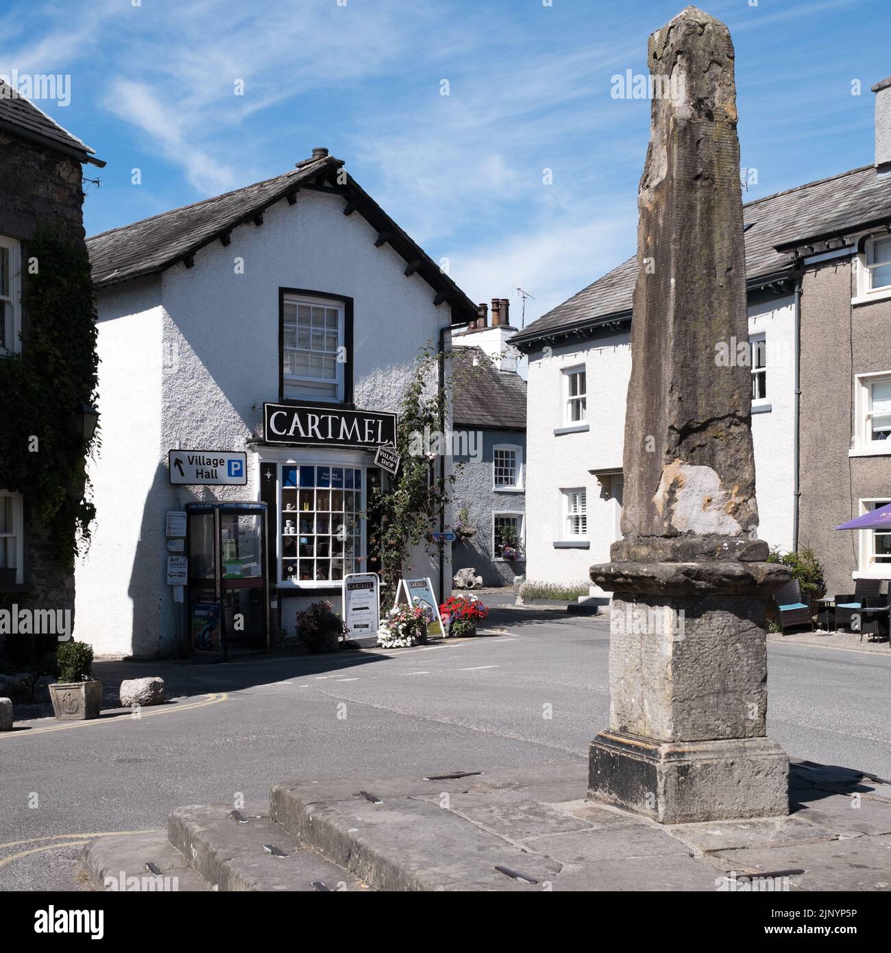 Ancient stone obelisk stands on the fishstones in Devonshire Square ...