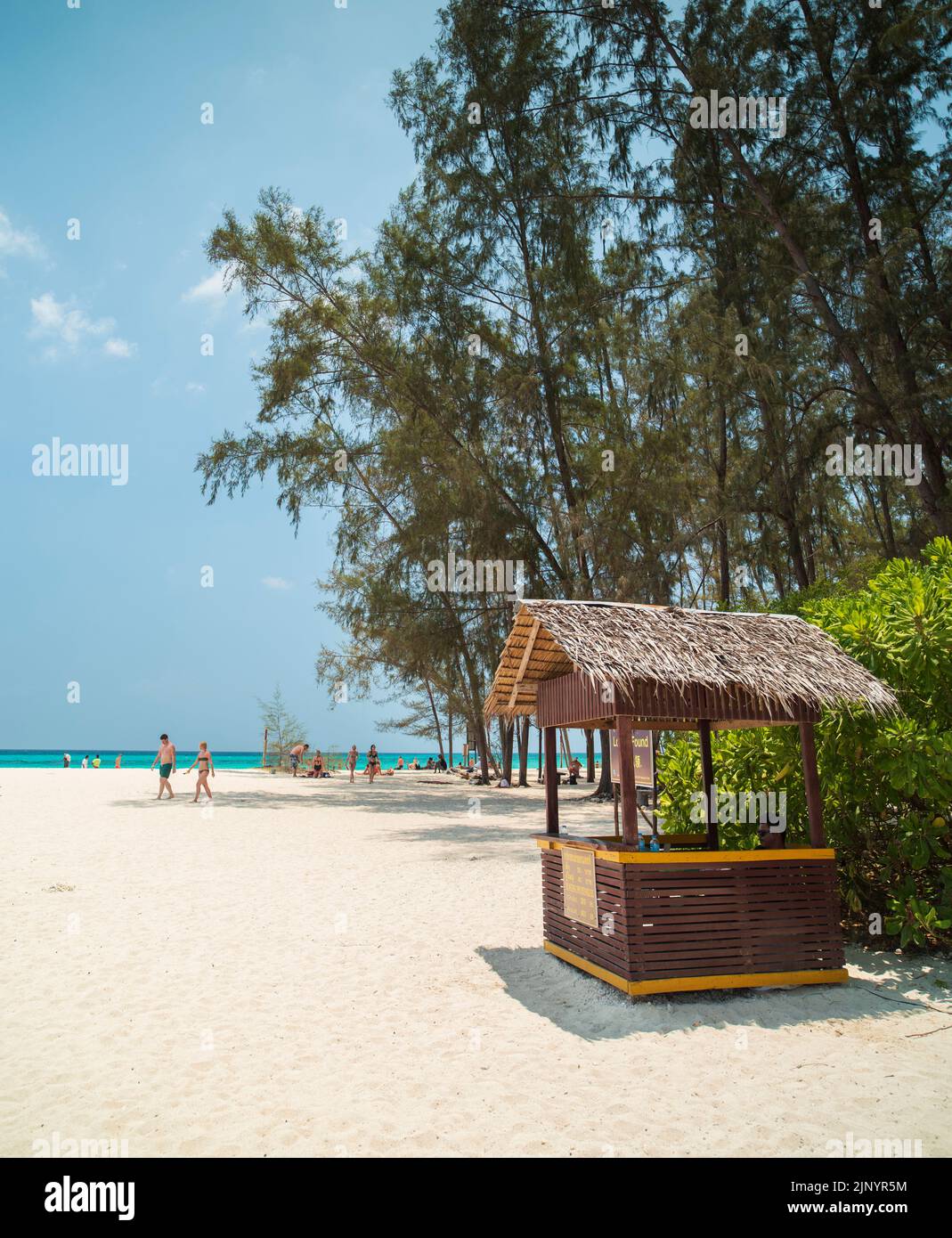 Bamboo Island, Tourist information desk on the touristic island of ...
