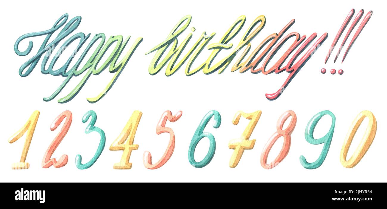 Happy birthday inscription congratulatory hi-res stock photography and ...