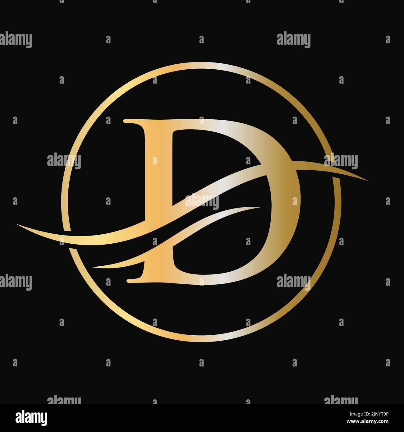 Letter D Logo Design for business and company identity. Creative D ...