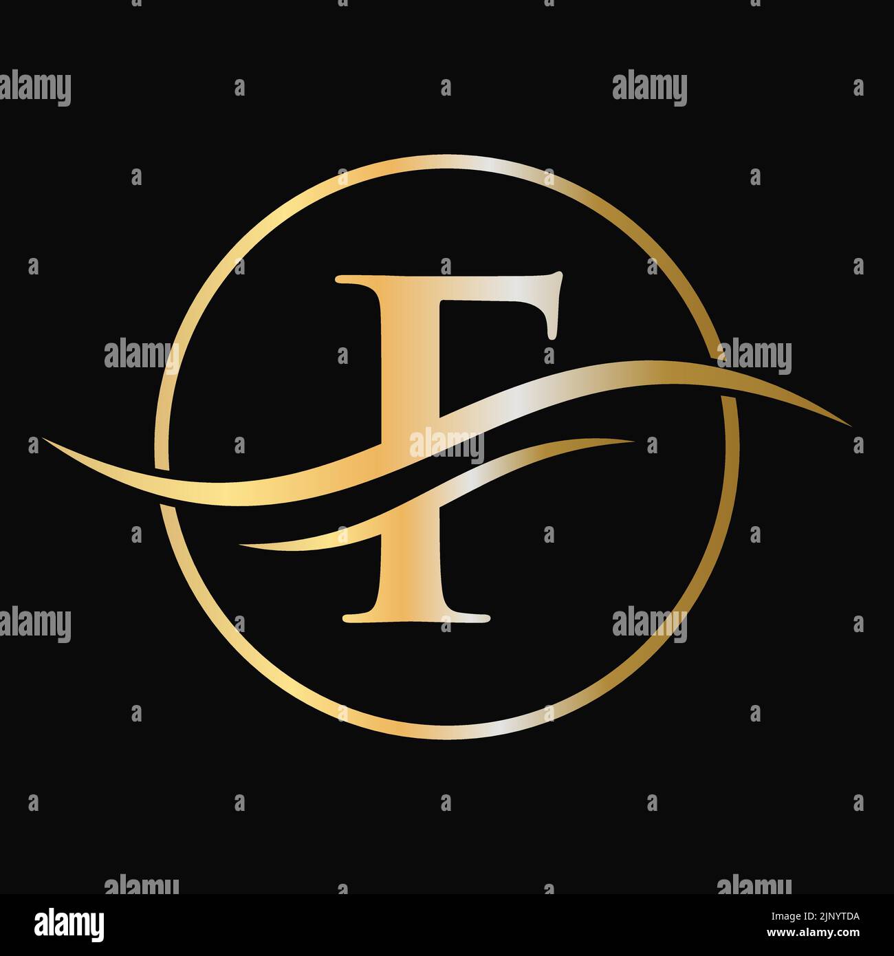 Modern unique creative letter F logo design, Minimalist F Luxury ...