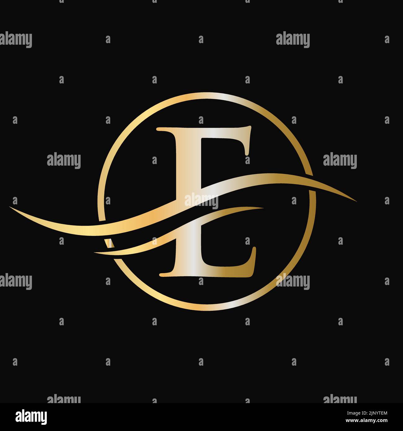 Modern letter E logo design Vector. Initial letter E logo design with ...