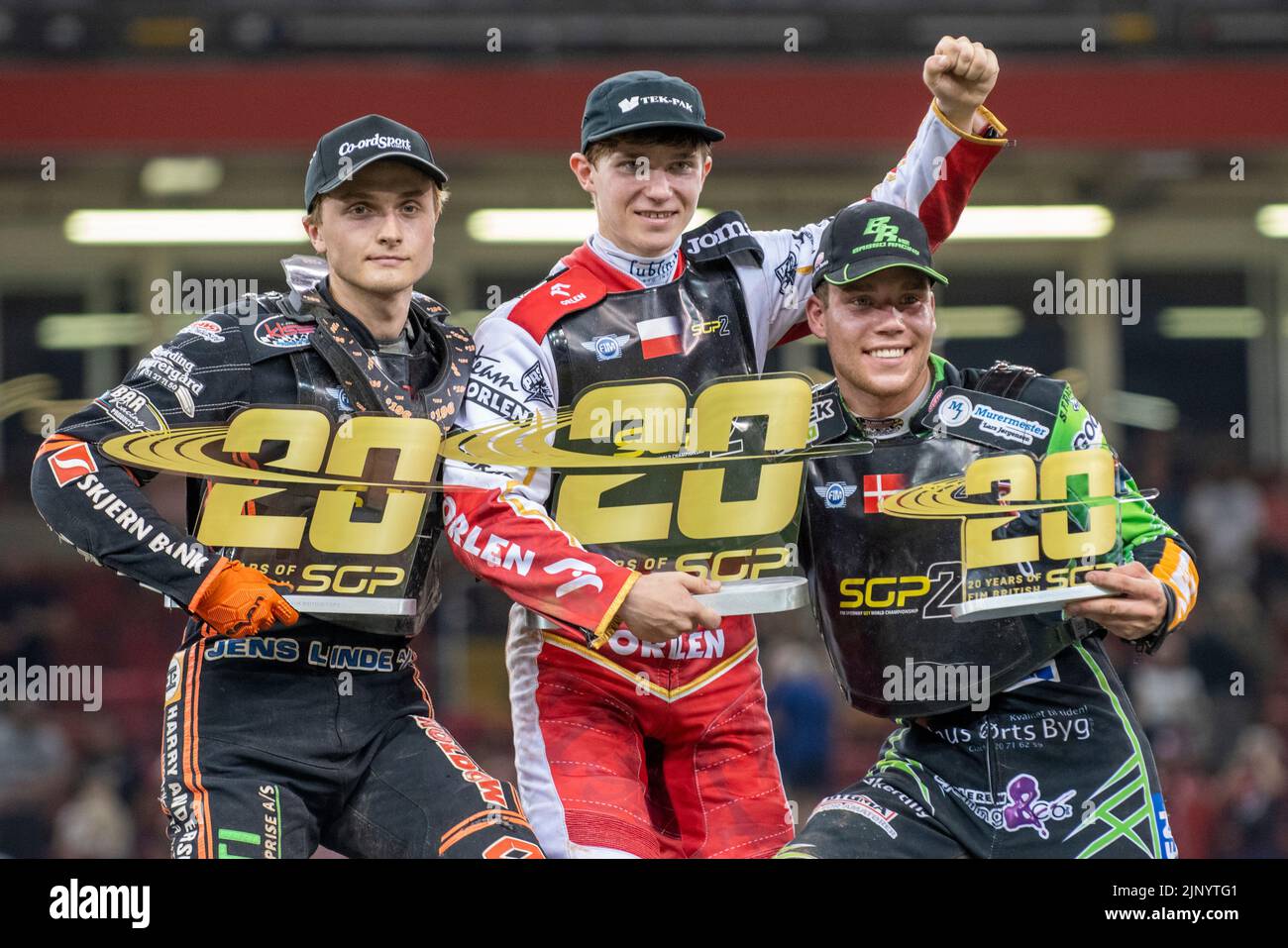 Kevin Juhl Pedersen of Denmark, Mateusz Cierniak of Poland and Benjamin ...