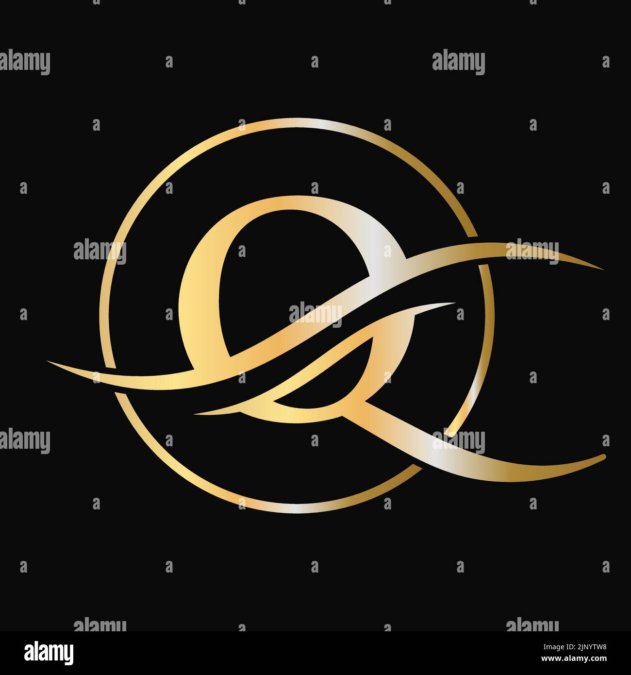 Elegant and stylish Q logo design for your company. Q letter logo ...