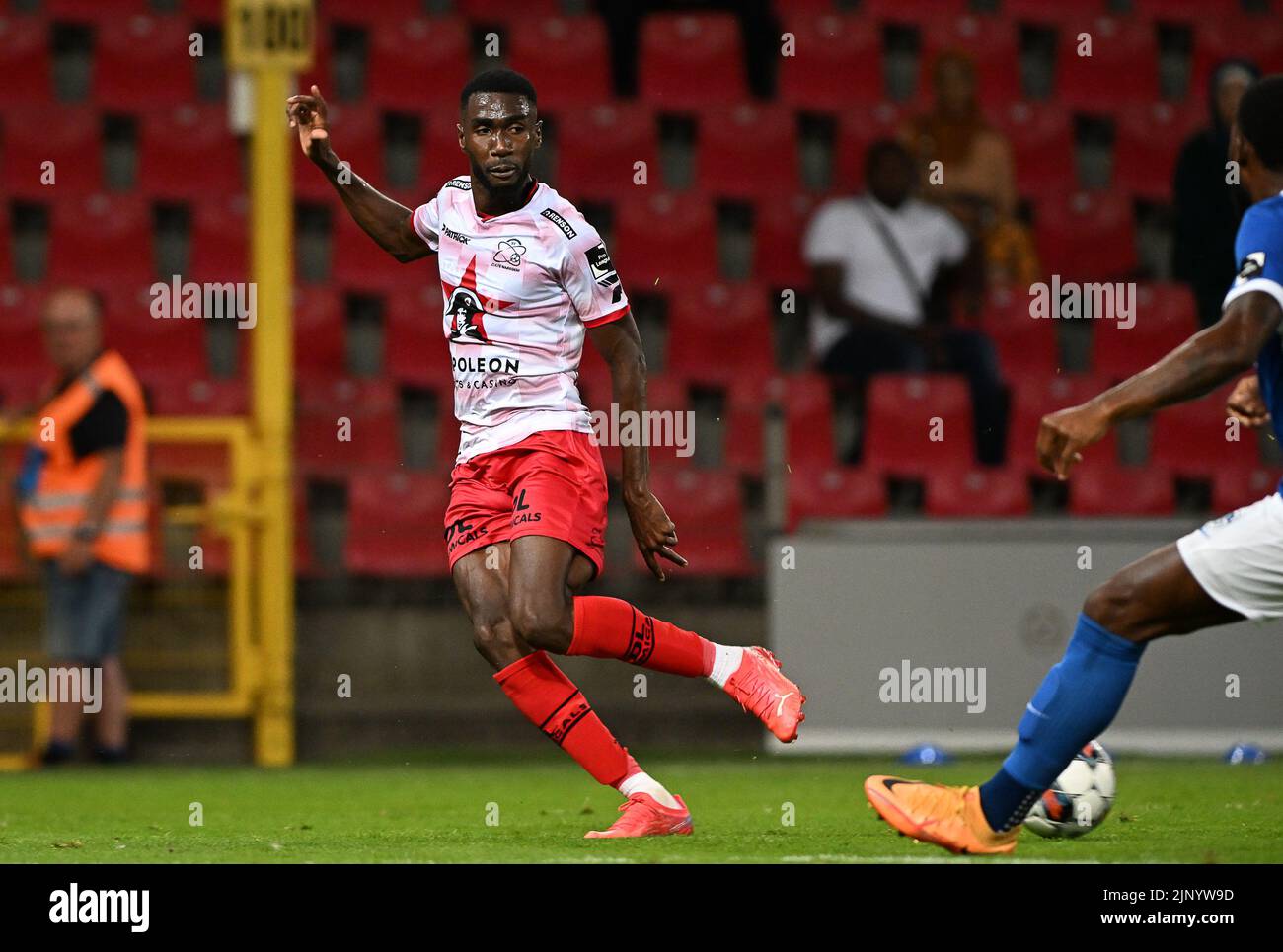 Essevee's Alieu Fadera pictured in action during a soccer match between ...