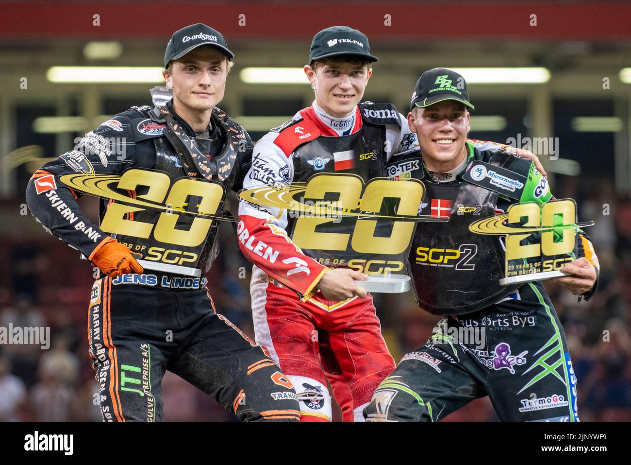 Kevin Juhl Pedersen of Denmark, Mateusz Cierniak of Poland and Benjamin ...