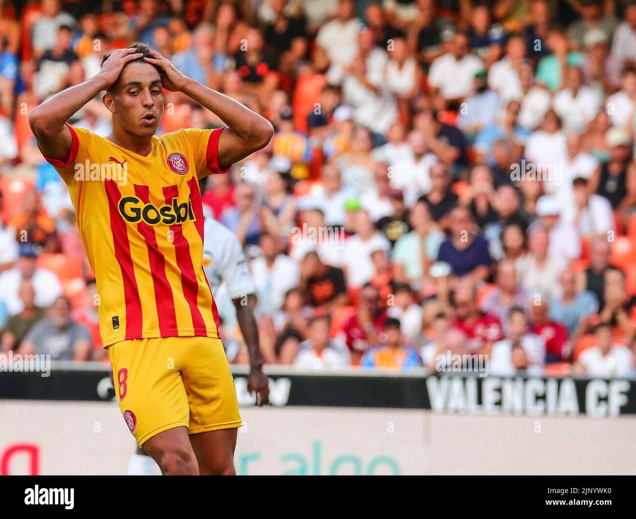 La Liga Spanish La Liga soccer match Valencia vs Girona at Mestalla ...