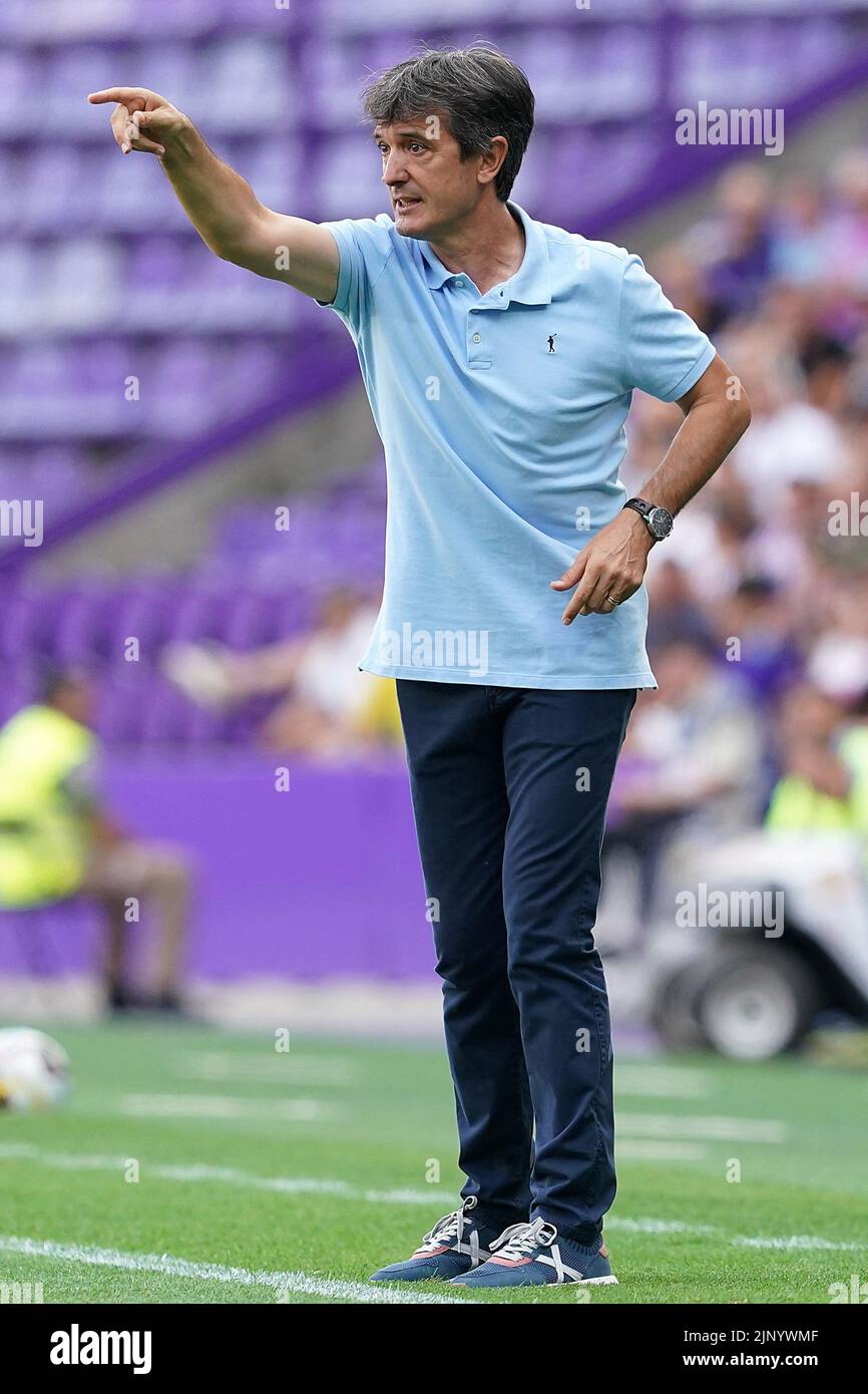 Real Valladolid's coach Jose Rojo Martin Pacheta during La Liga match ...