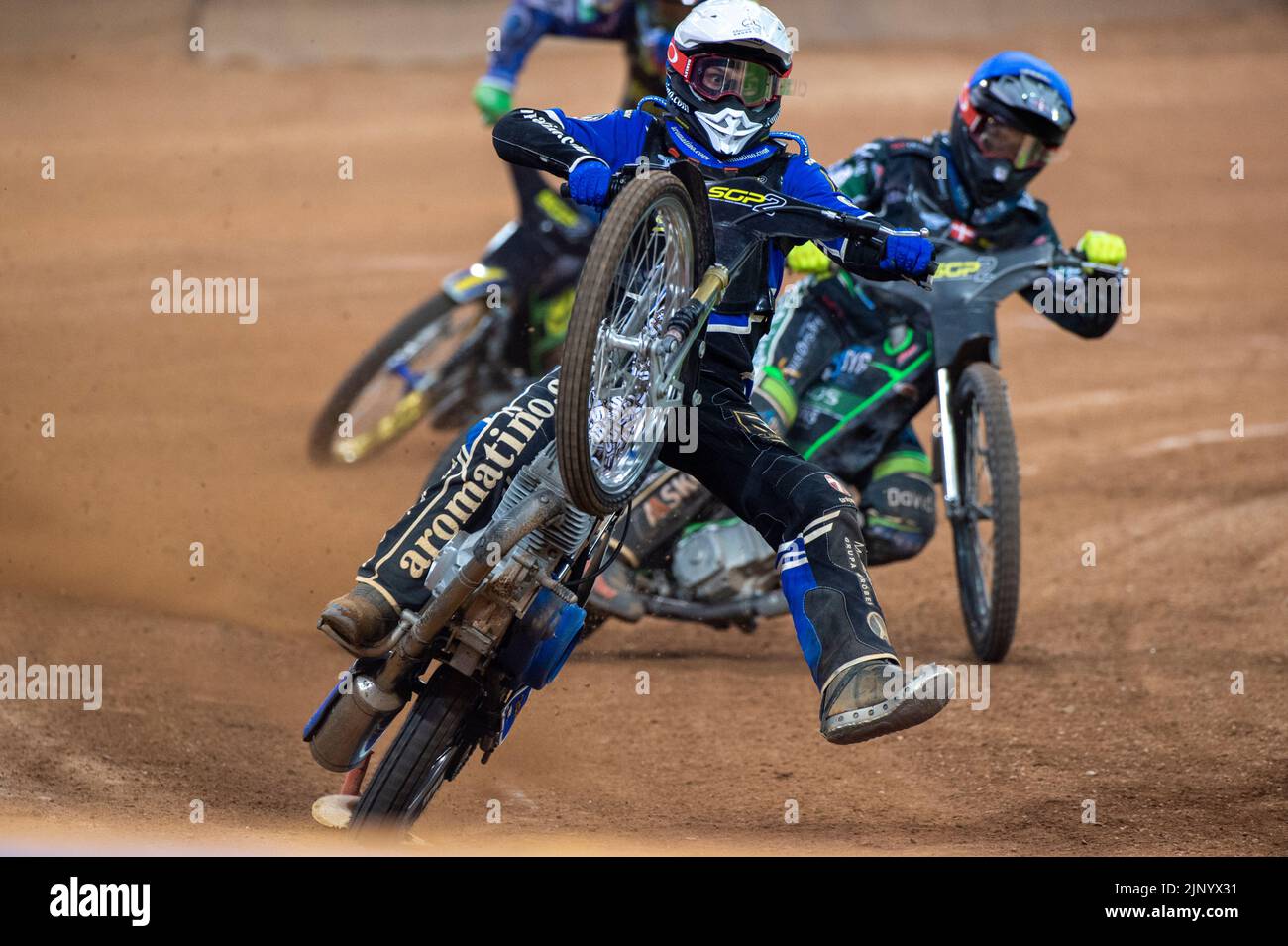 Jakub Miskowiak of Poland with troubles on the track in Heat 17 during ...