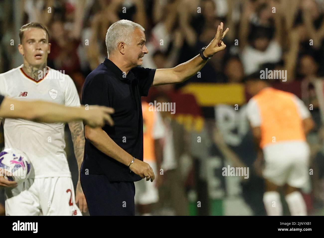 Jose Mourinho coach of AS Roma during the italian soccer Serie A match ...