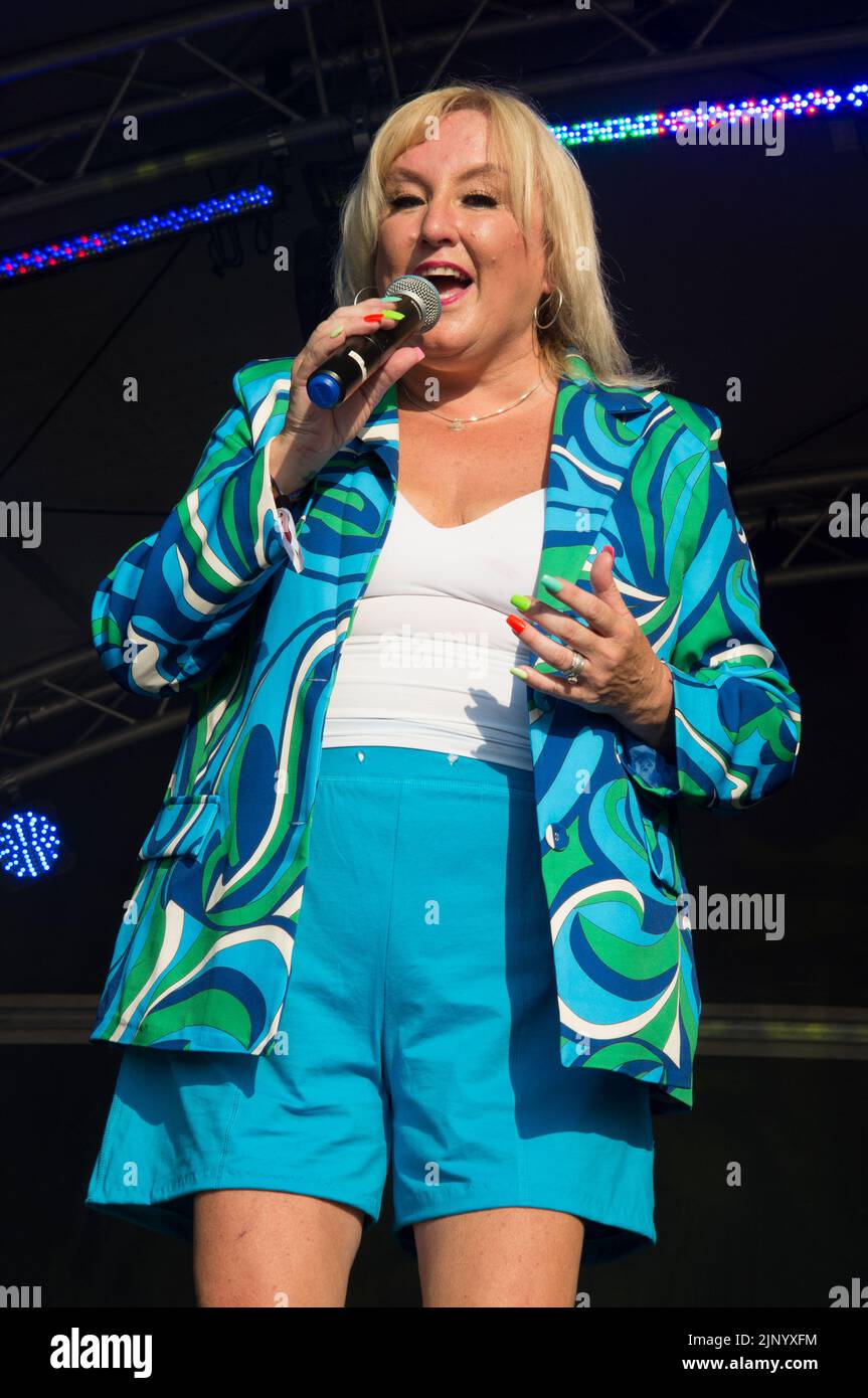 August 13, 2022, Chester, England: Sharon Wallace, Artists perform for ...