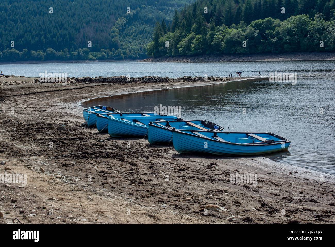 Receding water's at Lake Vyrnwy dam now starting to reveal old roads ...