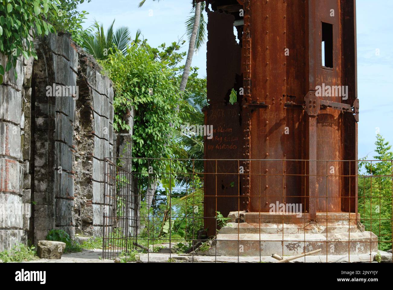 Rusty Guisi Lighthouse, Nueva Valencia, Guimaras, Philippines Stock ...