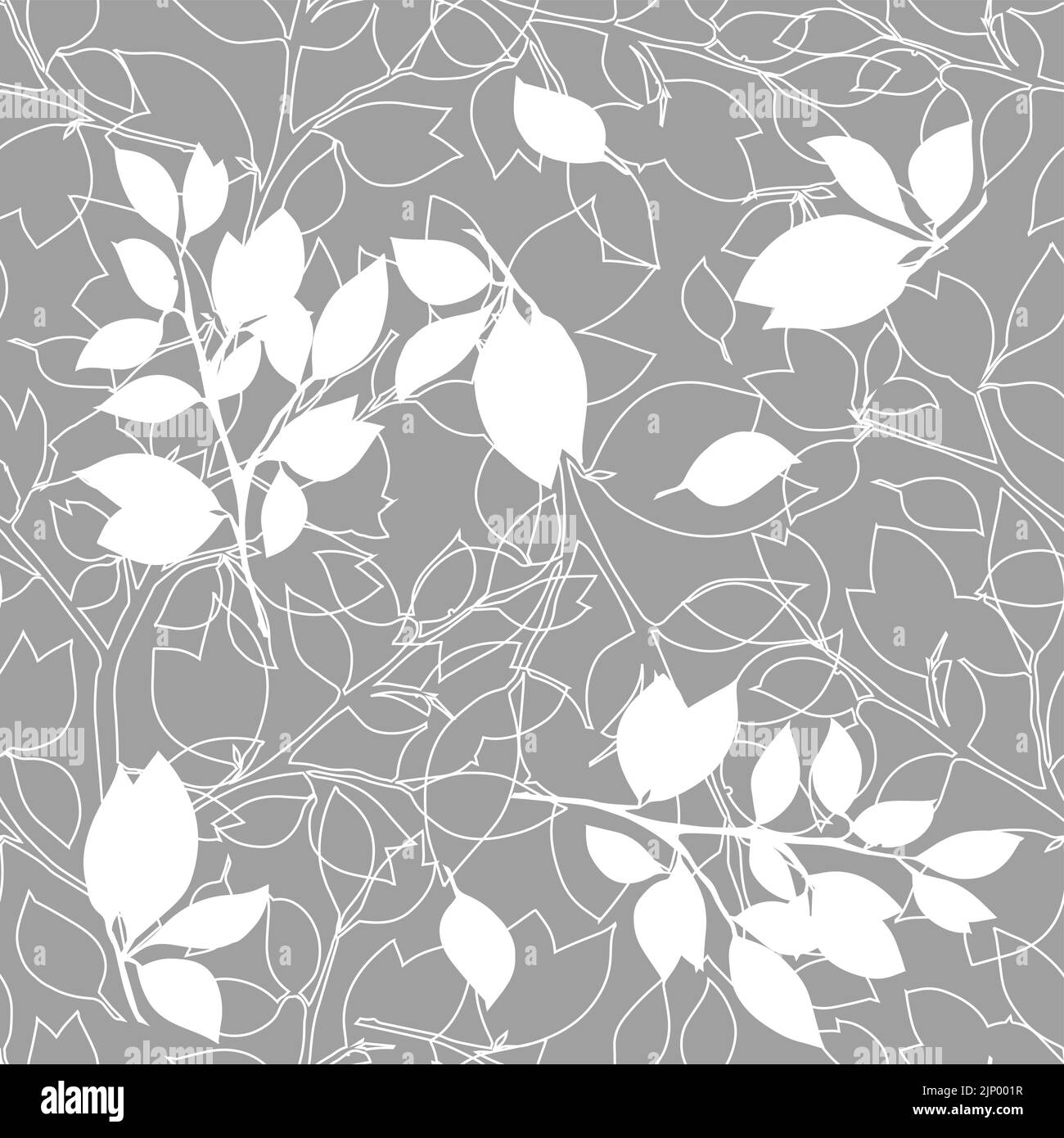 Gray branches of a tree. Seamless pattern. Vector illustration Stock ...