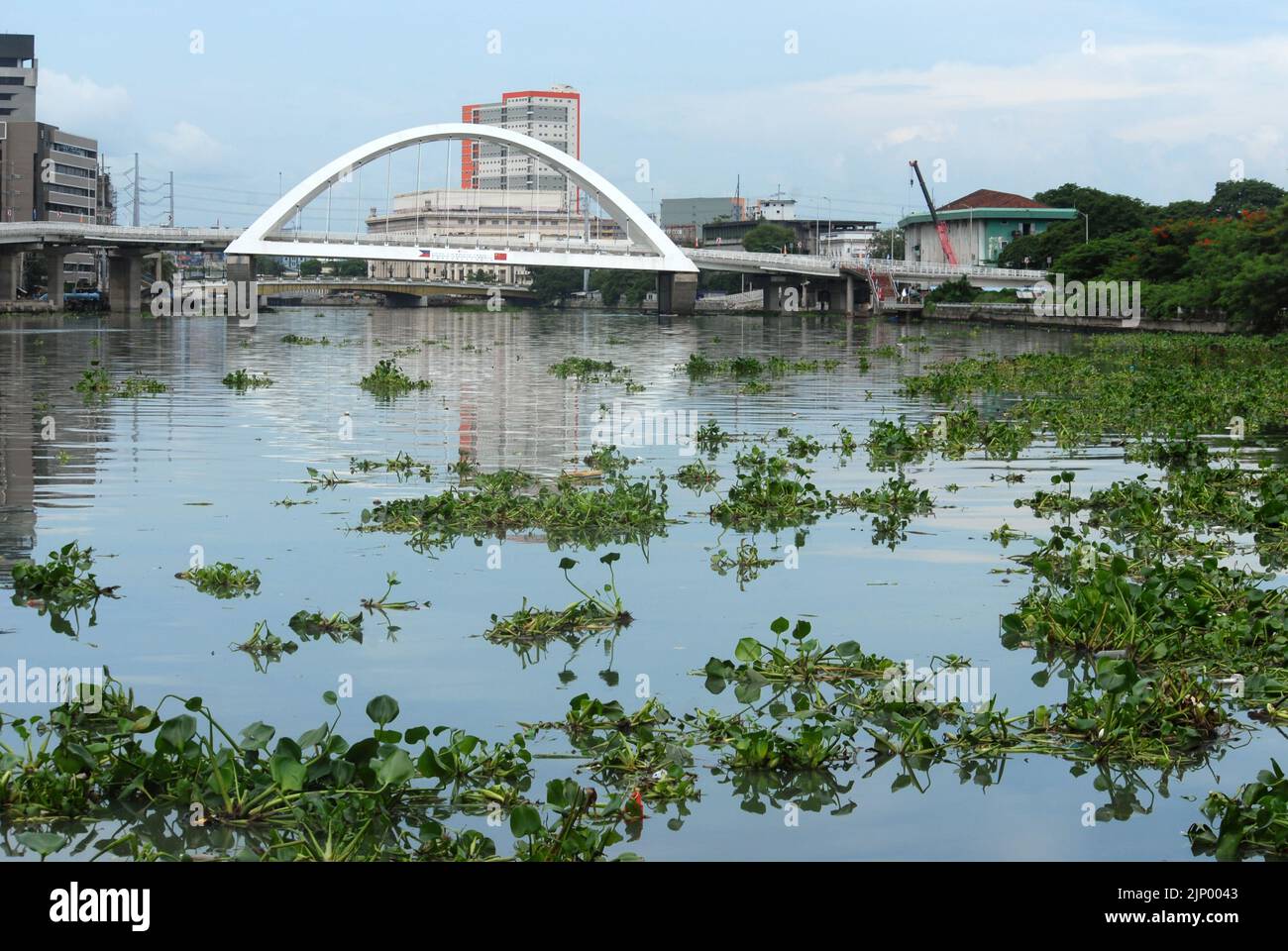 The Binondo-Intramuros Bridge, Pasig River, Manila, Philippines Stock ...