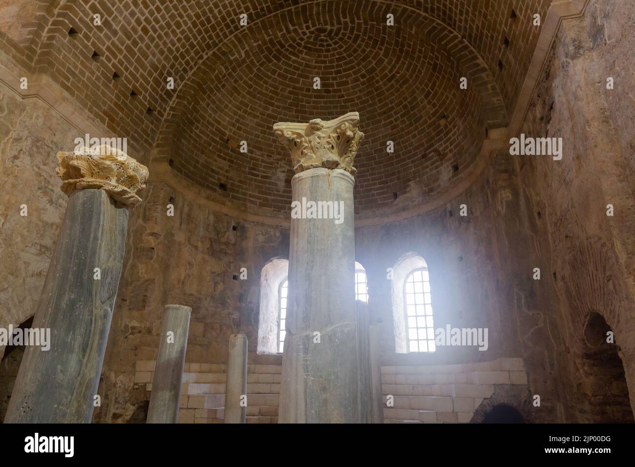 Interior of the Church of St. Nicholas in the city of Myra Stock Photo ...