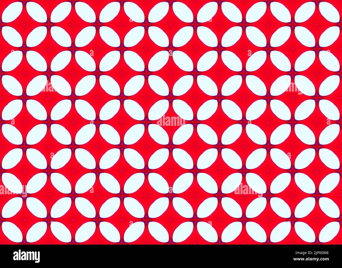 Seamless repeat pattern of shapes in white on red Stock Photo - Alamy