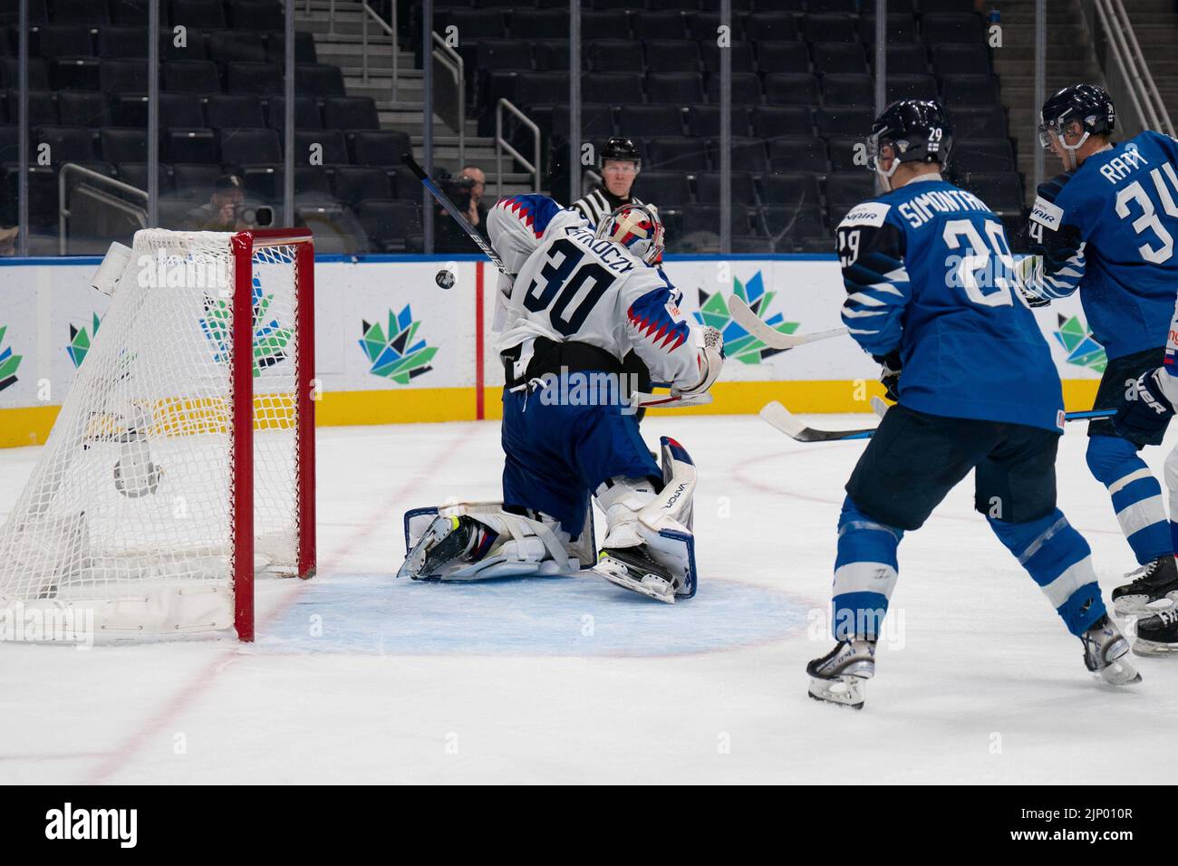 Edmonton, Alberta, Canada. 14th Aug, 2022. SIMON LATKOCZY (30) of ...