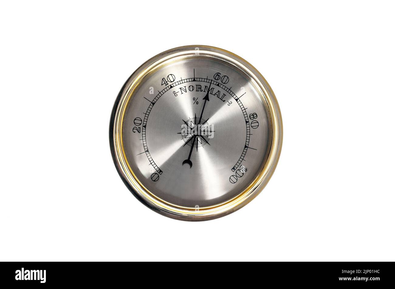 Hygrometer isolated on white background Stock Photo - Alamy