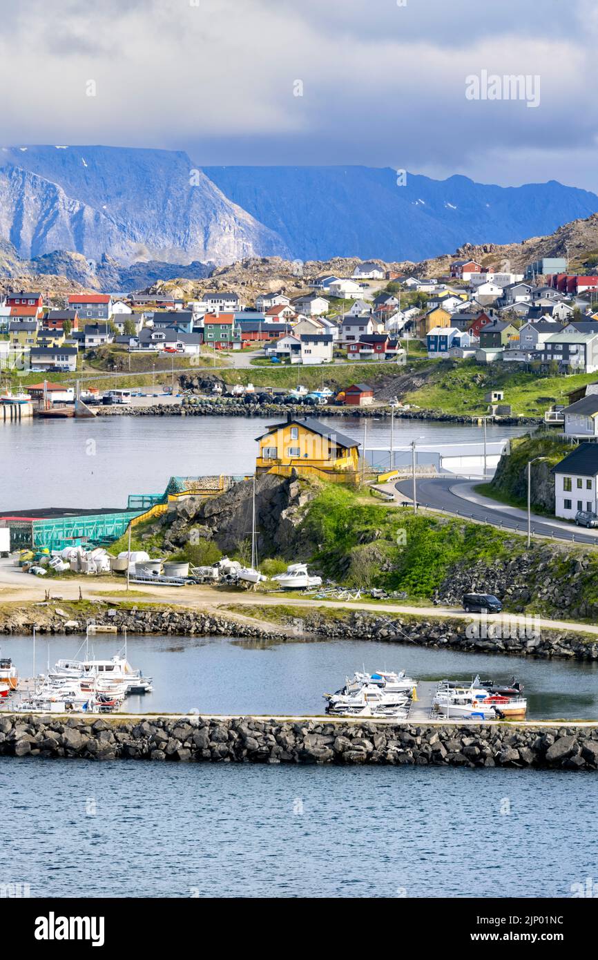 Honningsvag Port and Harbour, Honningsvag, North Cape, Nordkapp, Norway ...
