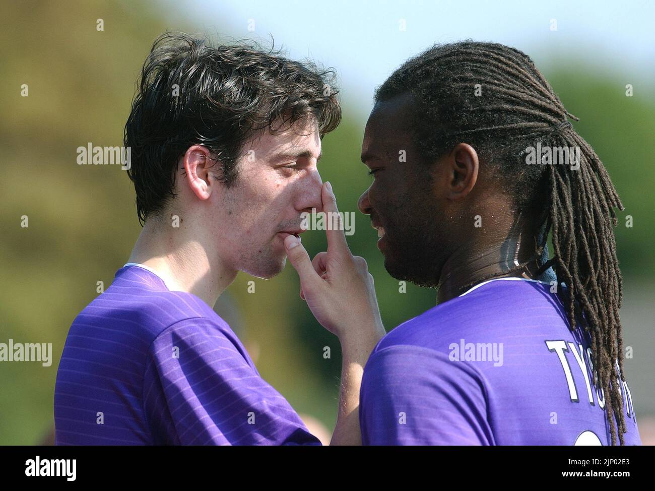 Ralphe Little and 'Tyson' in action for The Dream Team against the ...