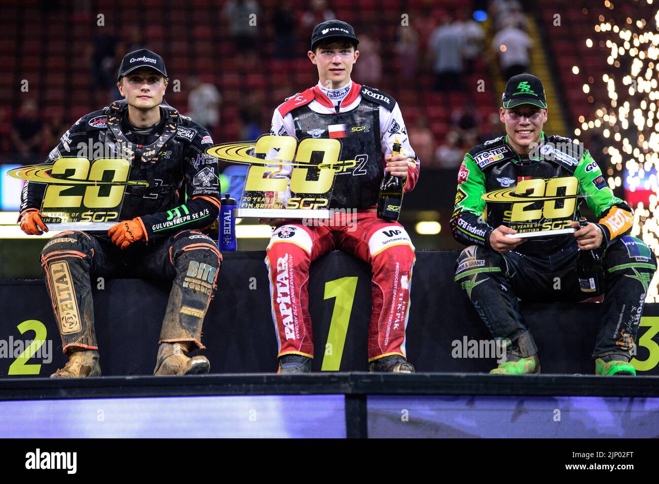 Top3: (l-r) Gustav Grahn (Sweden) (2nd), 842| (Winner) Benjamin Basso ...