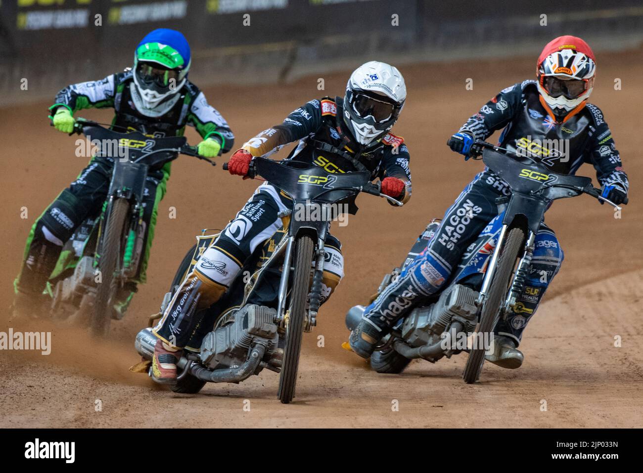 Norick Bloedorn of Germany (white), Mateusz Swidnicki of Poland (blue ...