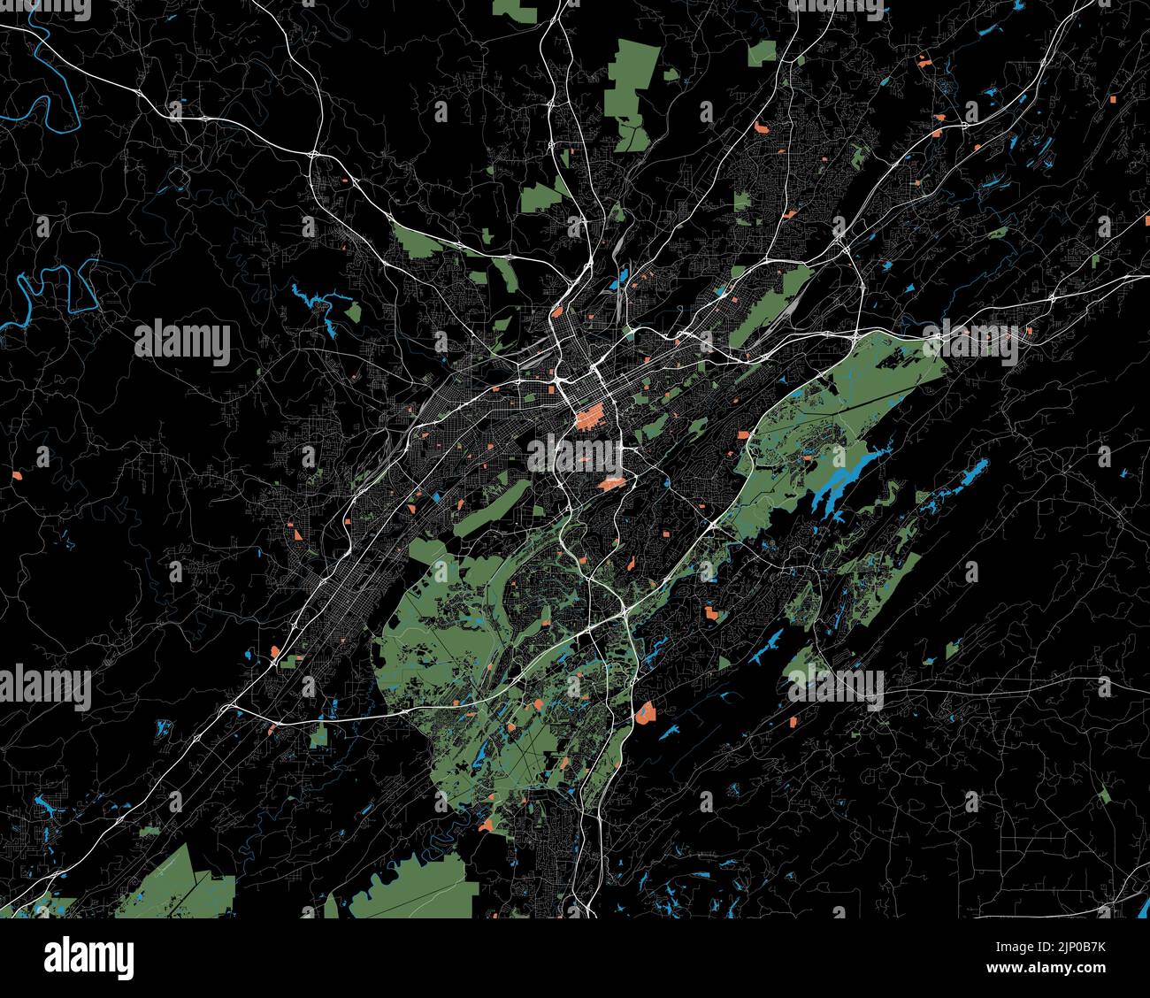 Vector editable city map Birmingham, Alabama, United States Stock ... Vector editable city map Birmingham, Alabama, United States Stock ...