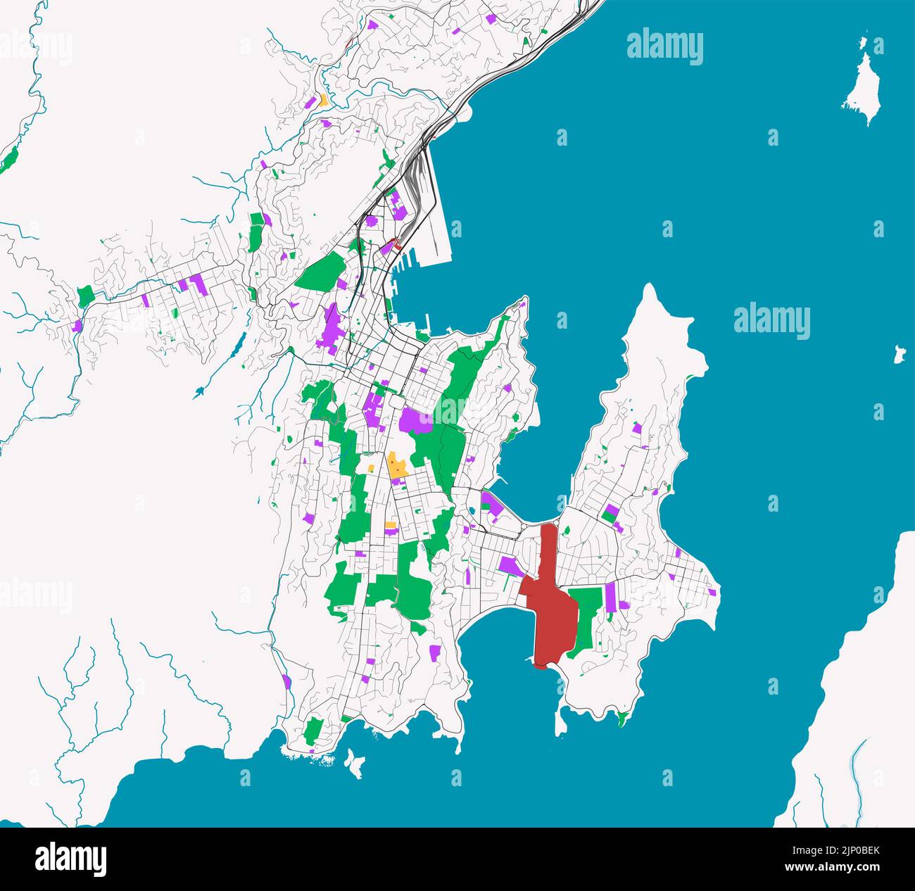 Map of wellington hi-res stock photography and images - Alamy