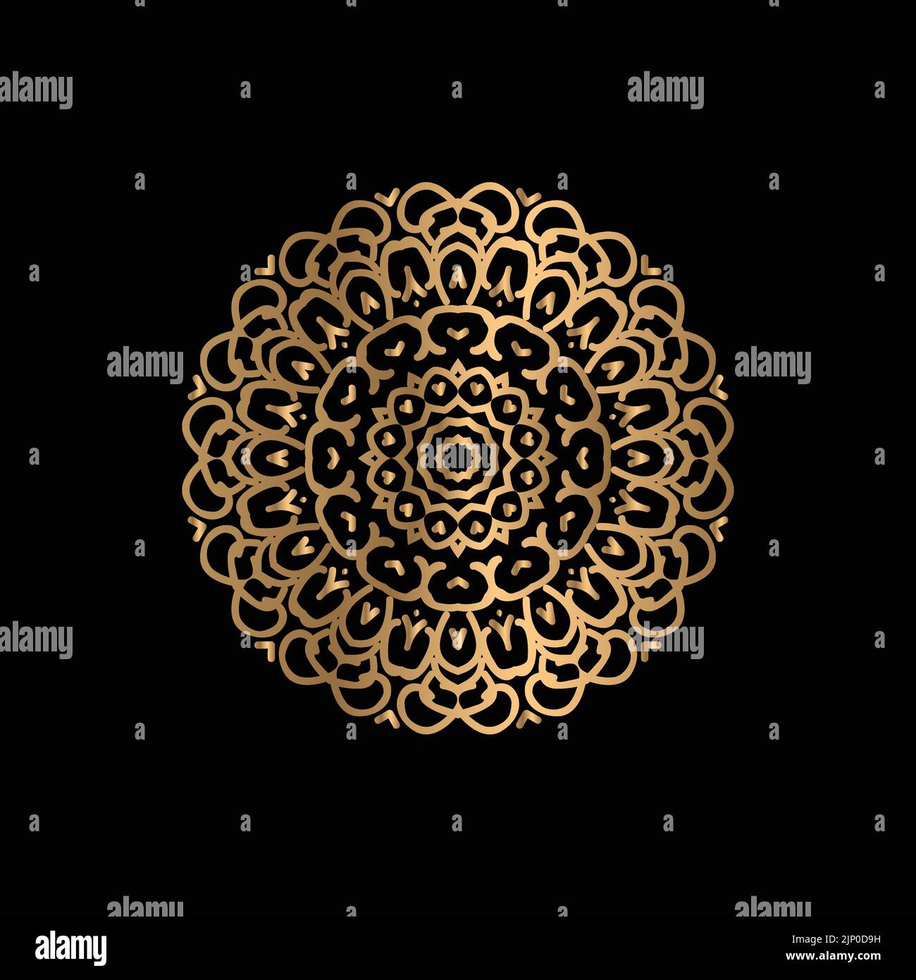 vector art of circular pattern in mandala shape for Henna, Mehndi ...