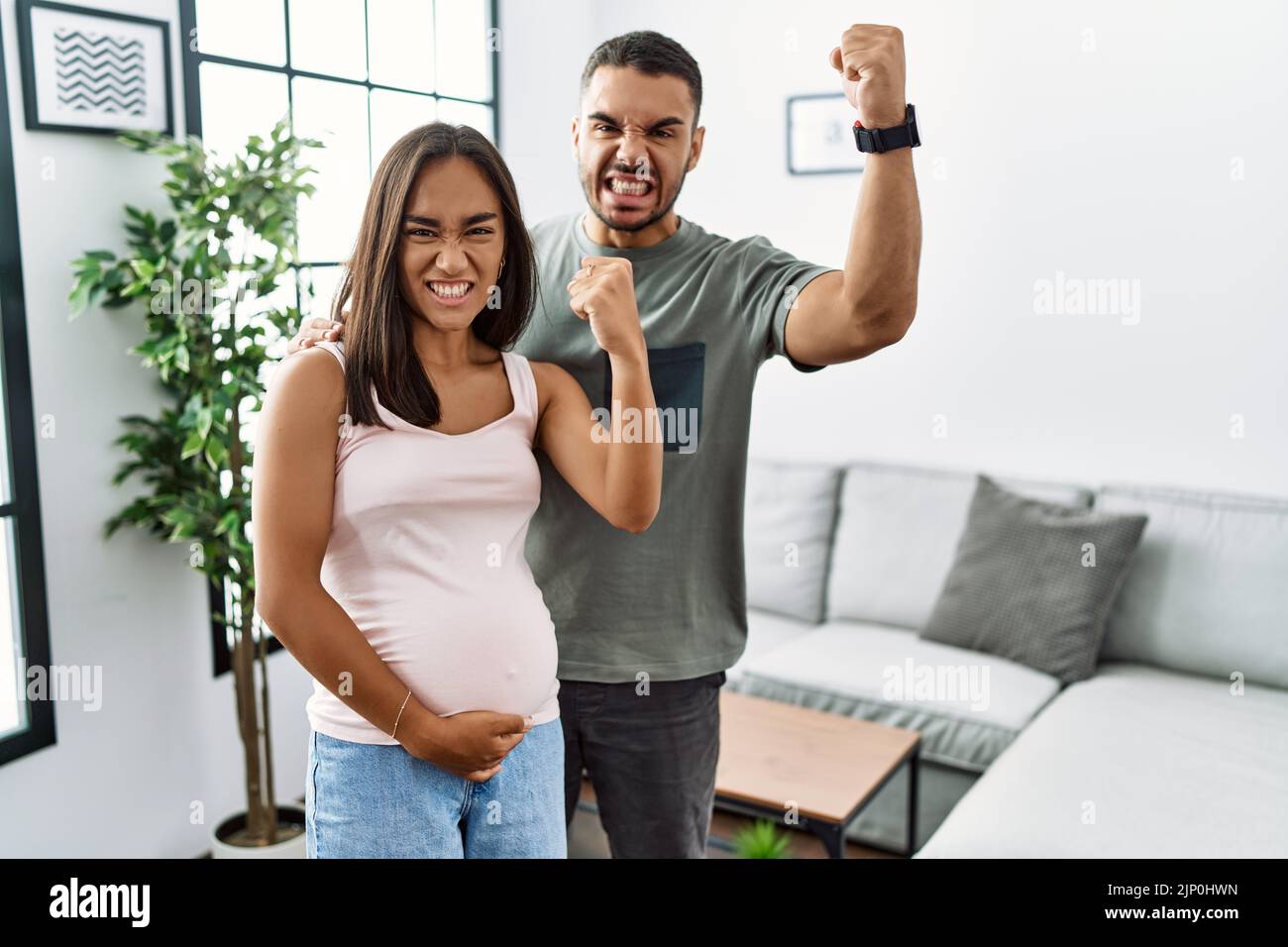 Two pregnant angry hi-res stock photography and images - Alamy