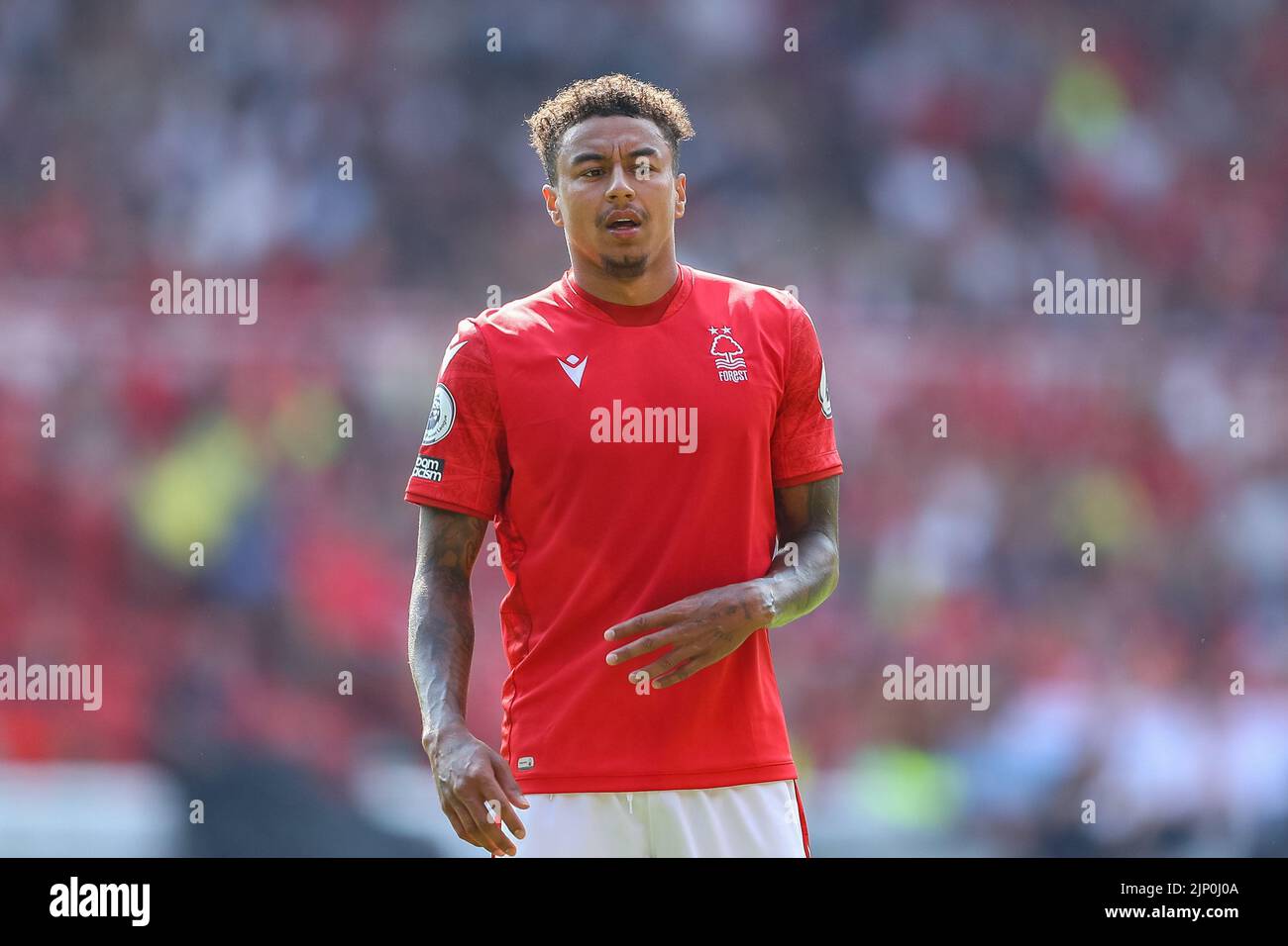 Nottingham, UK. 14th Aug, 2022. Jesse Lingard #11 of Nottingham Forest ...