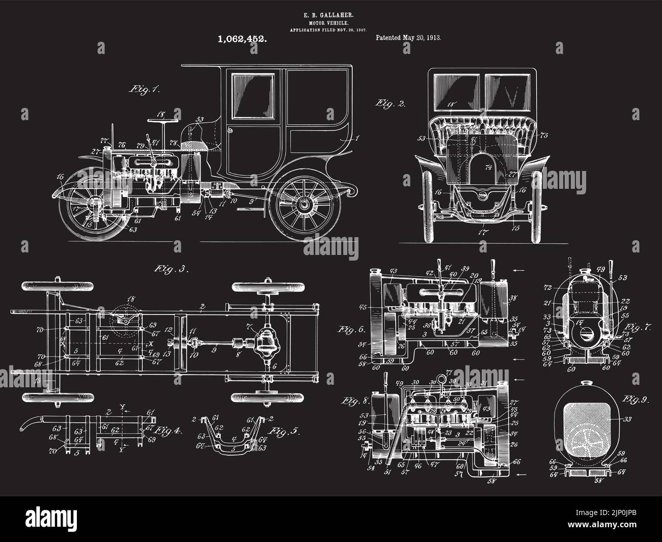 Vintage us car Stock Vector Images - Alamy