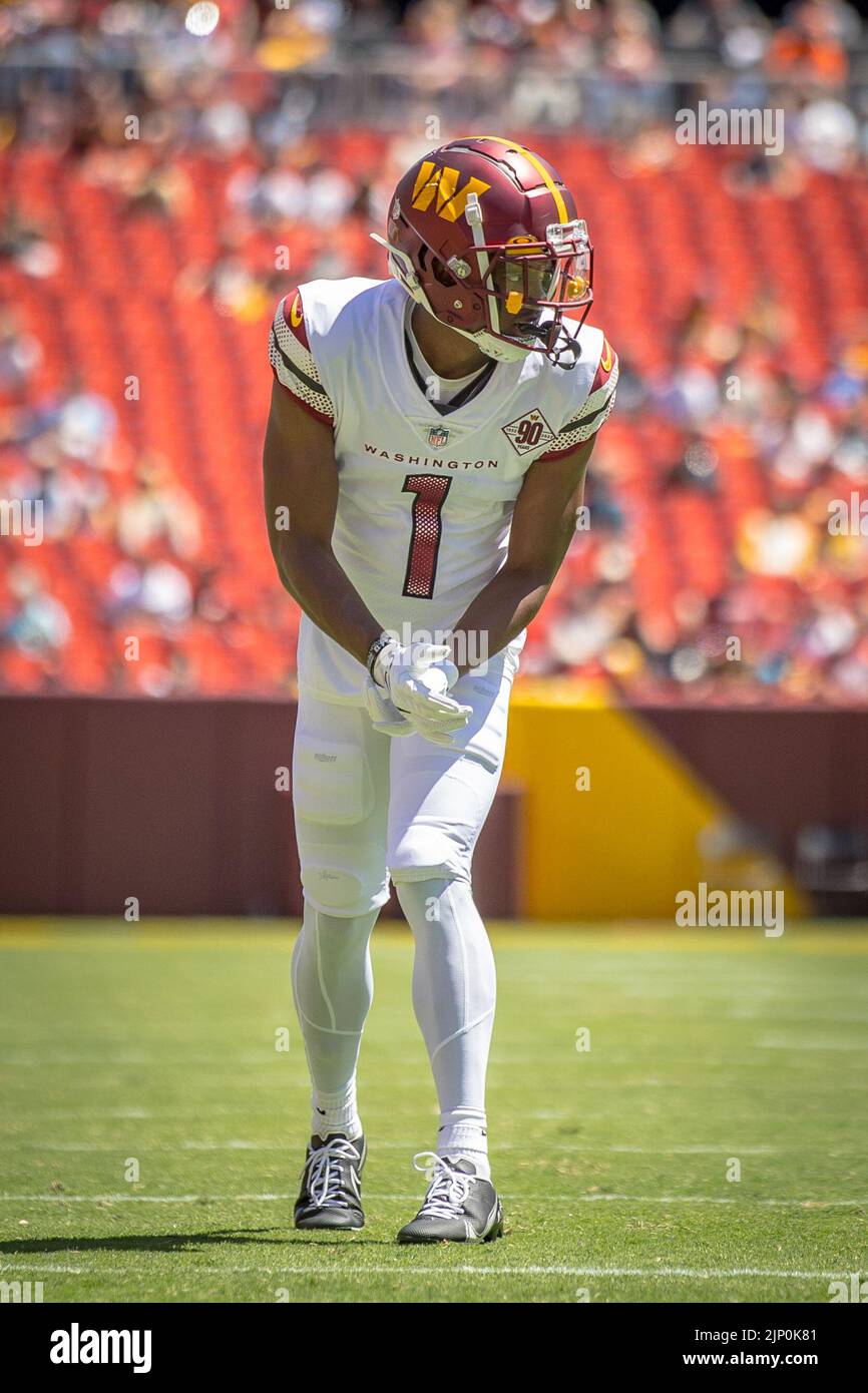 August 13, 2022 : Washington Commanders wide receiver Jahan Dotson (1 ...