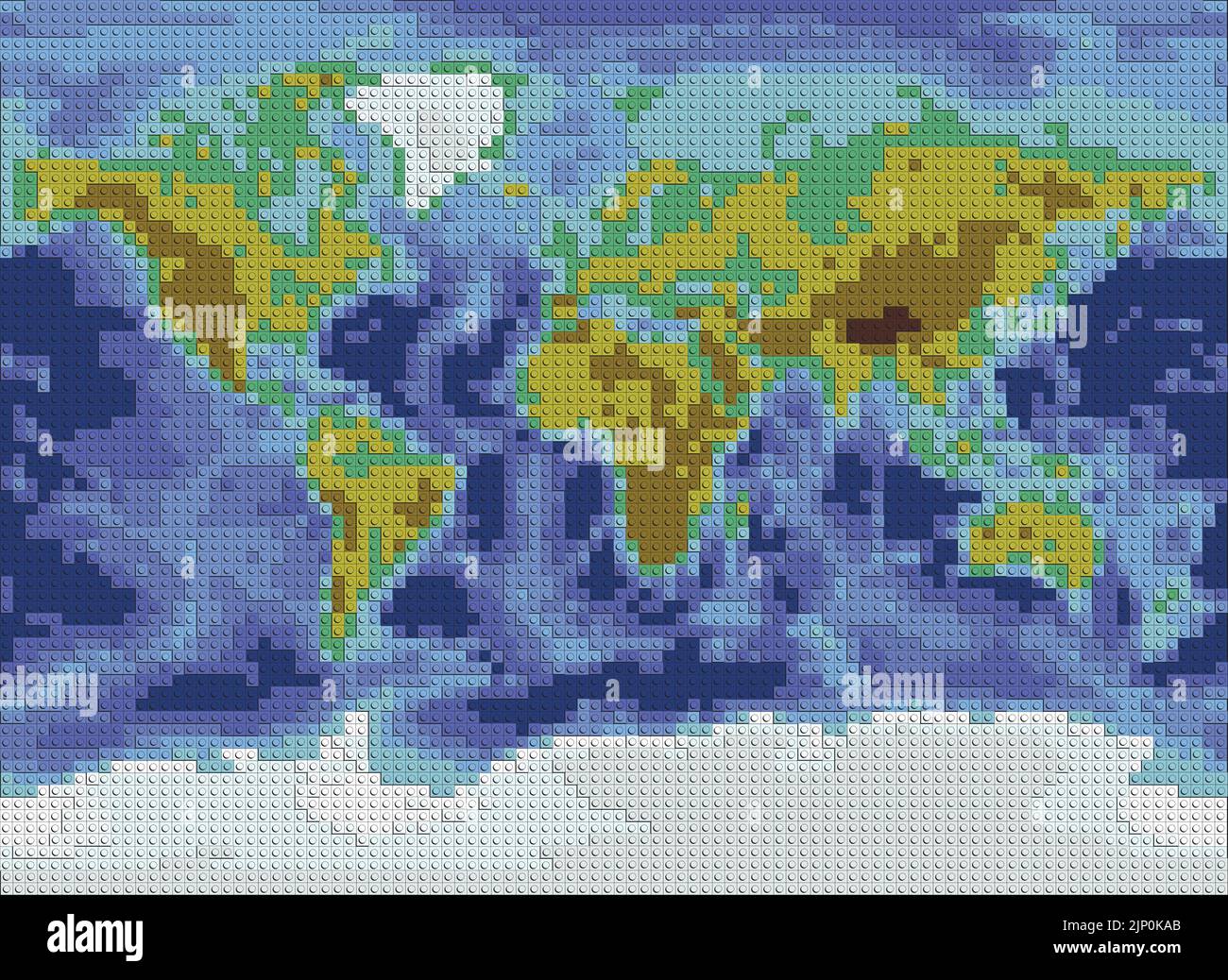 Lego art world map hi-res stock photography and images - Alamy