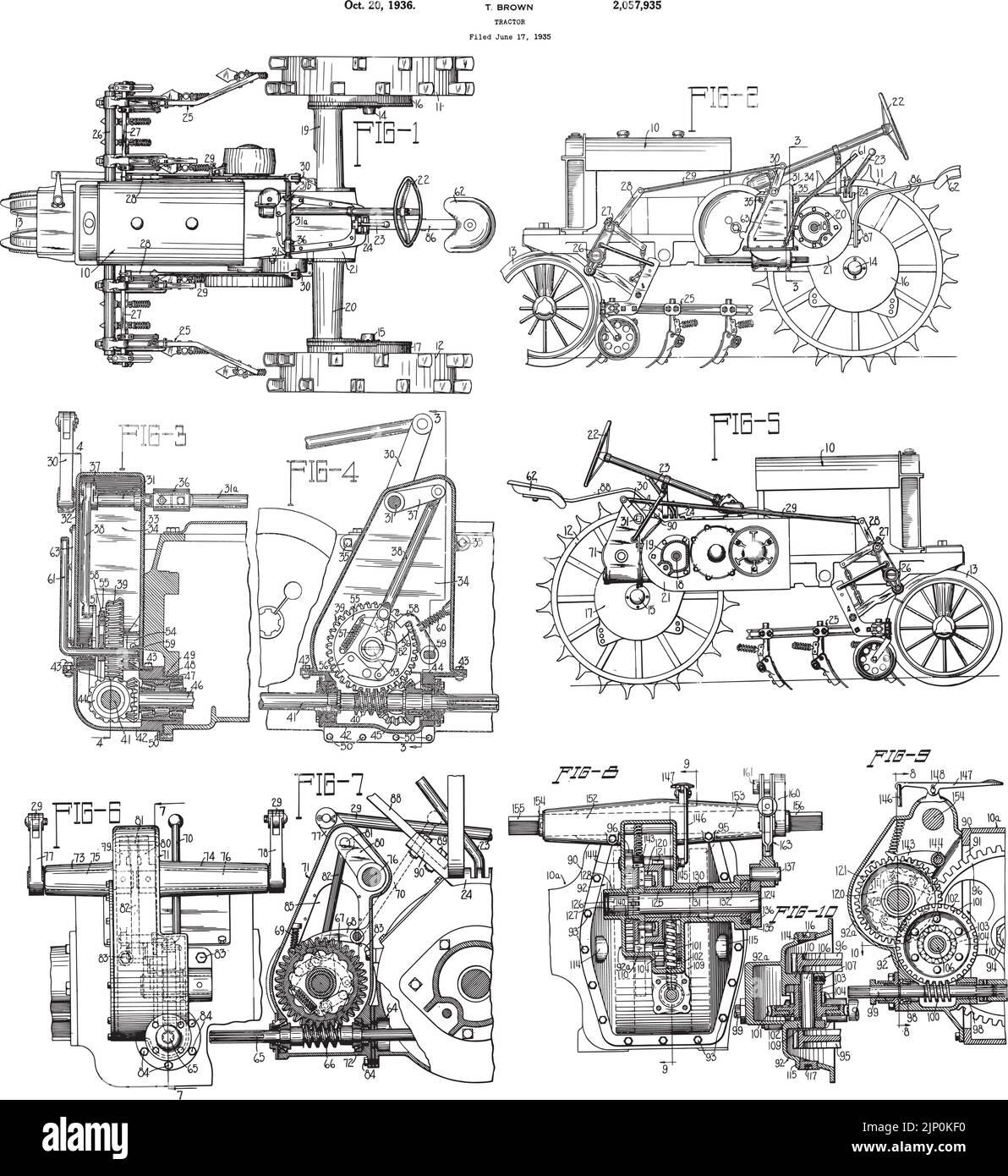 Tractor art Black and White Stock Photos & Images - Alamy