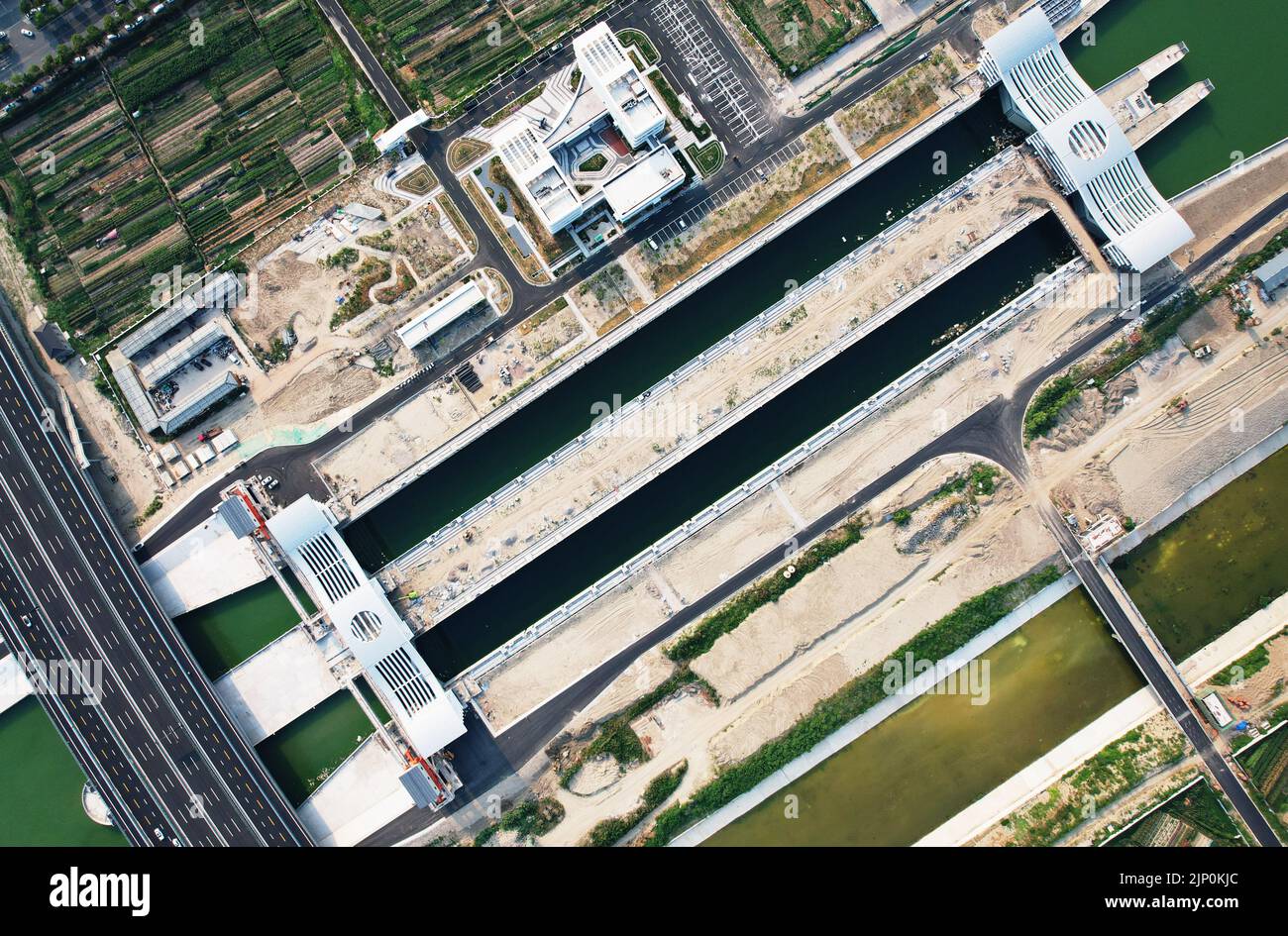 HANGZHOU, CHINA - AUGUST 14, 2022 - An aerial view of the Hangzhou ...
