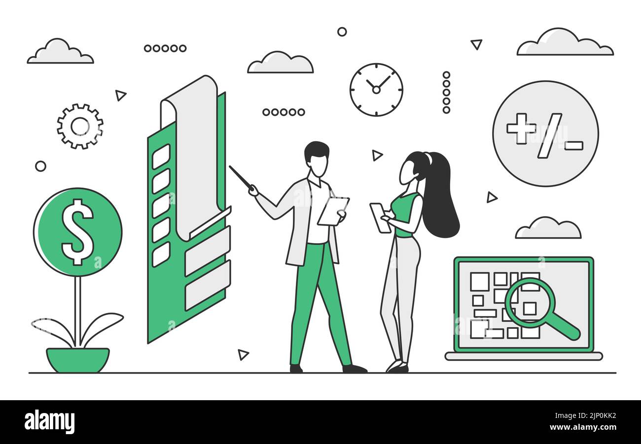 Monitor screening information. Data analyzing, digital info ...