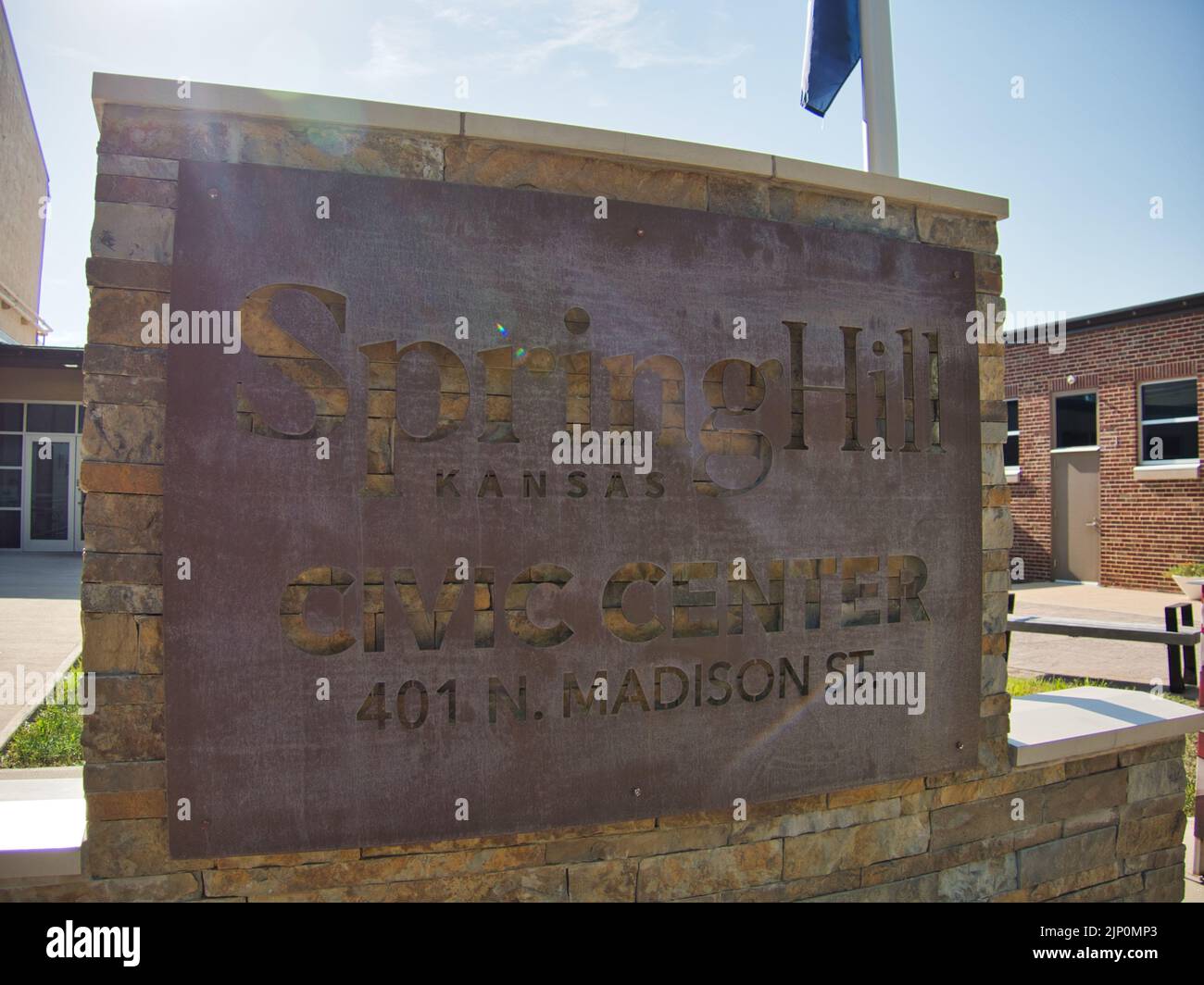 Spring Hill Kansas Civic Center and city administration Stock Photo - Alamy